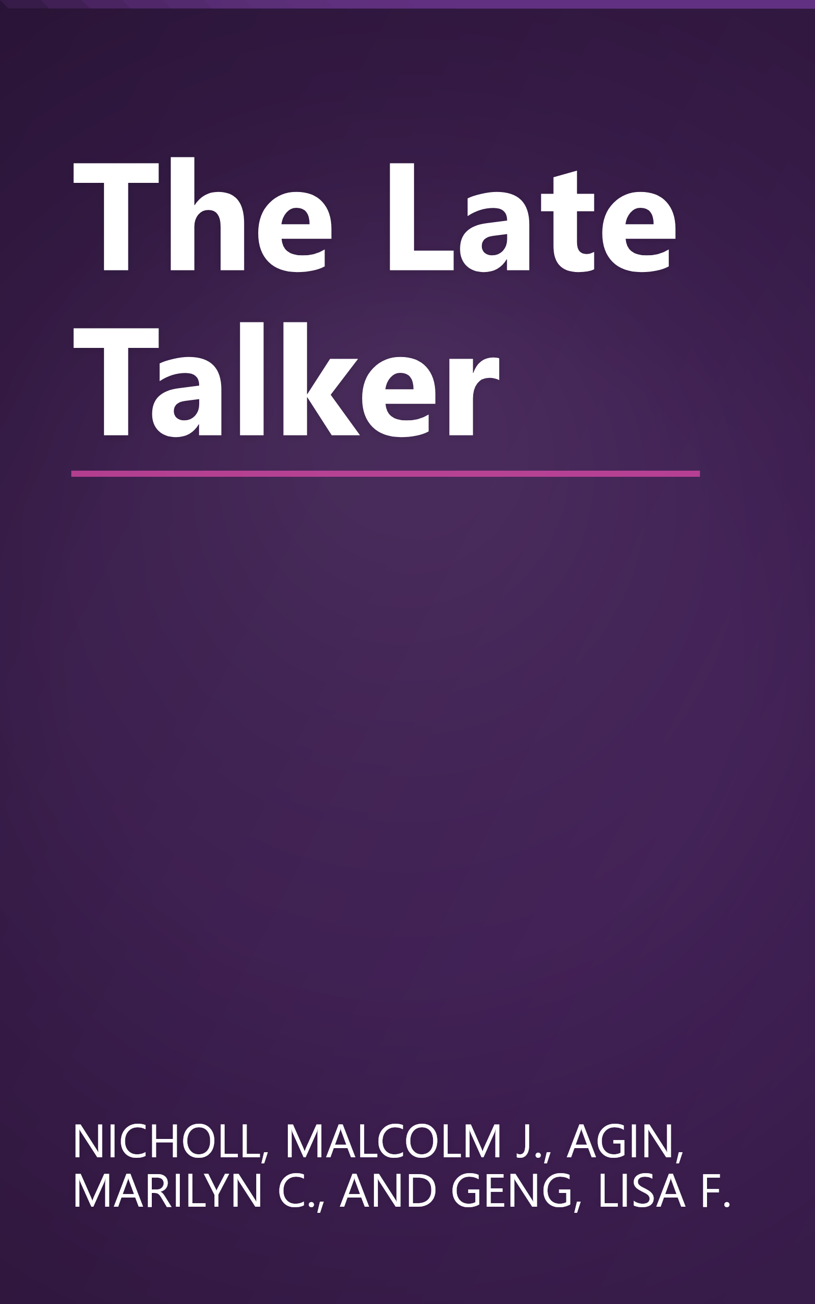 The Late Talker book cover