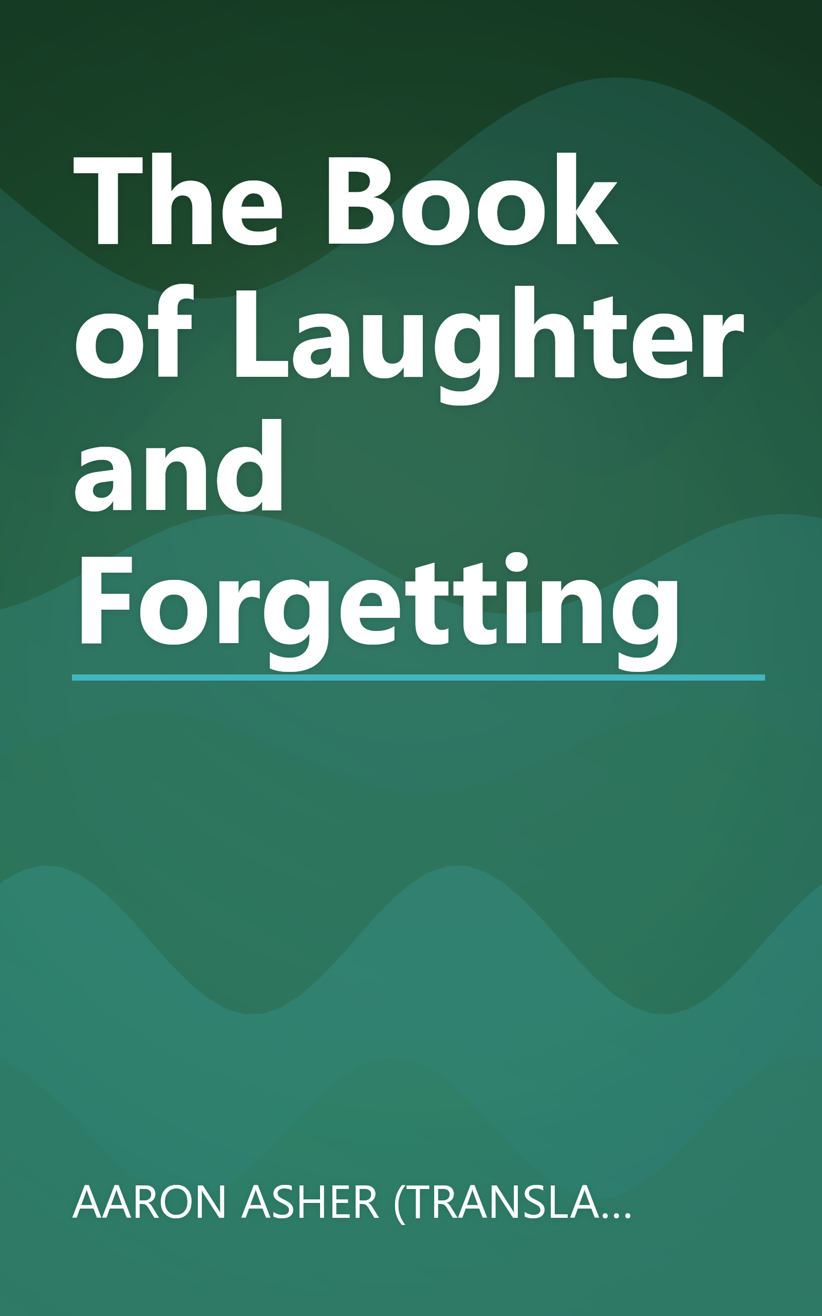The Book of Laughter and Forgetting book cover