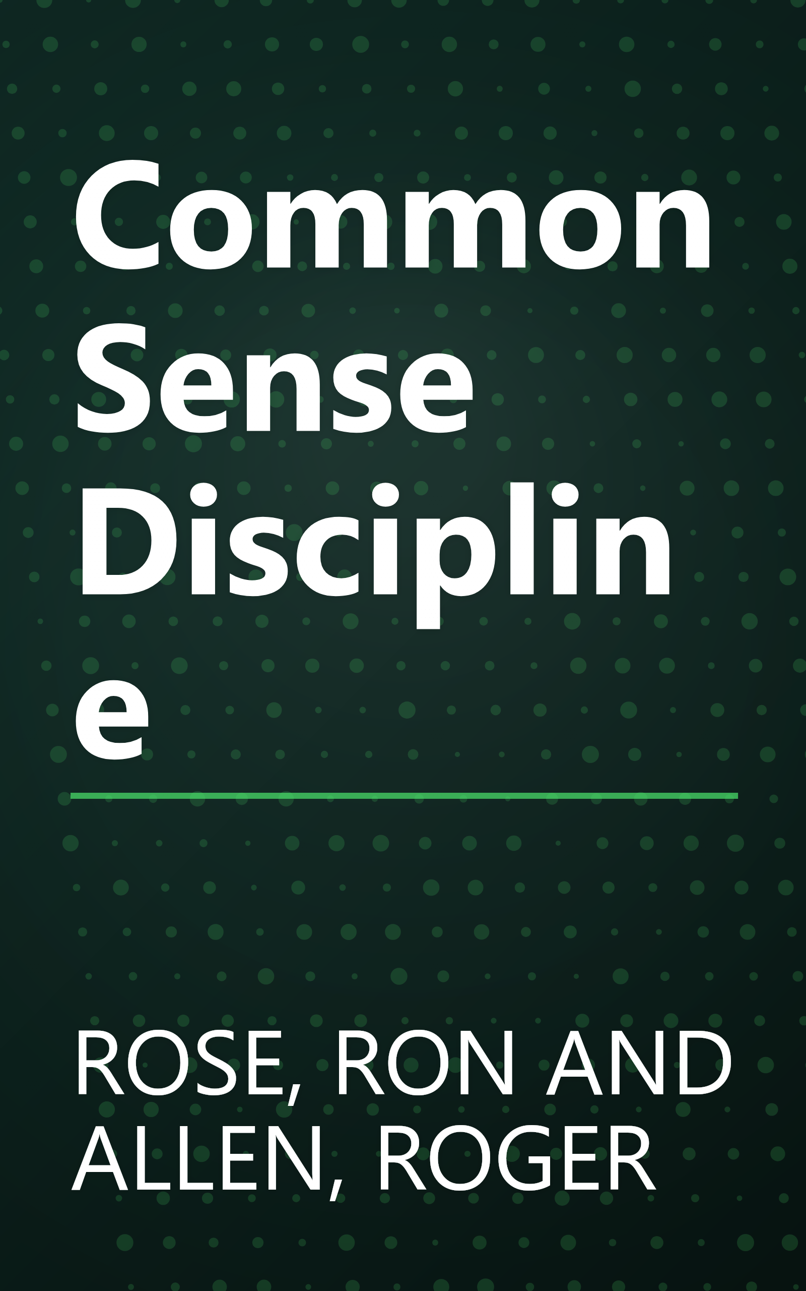 Common Sense Discipline book cover