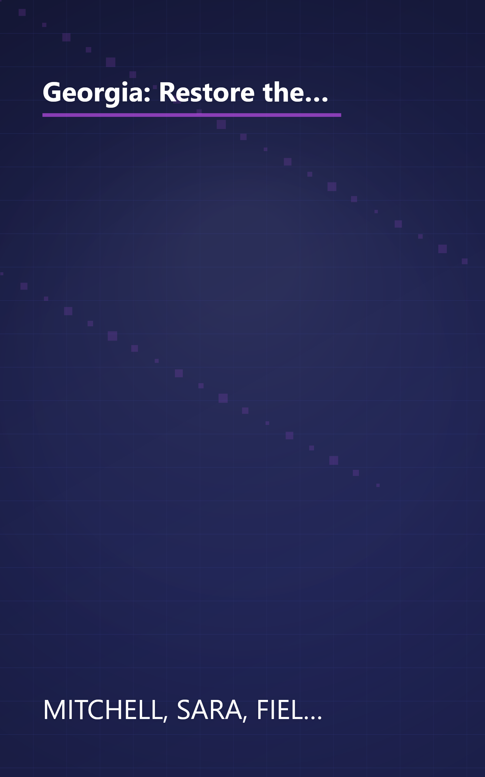 Georgia: Restore the Joy/Match Made in Heaven/On Wings of Song/Heaven's Child (Inspirational Romance Collection) book cover