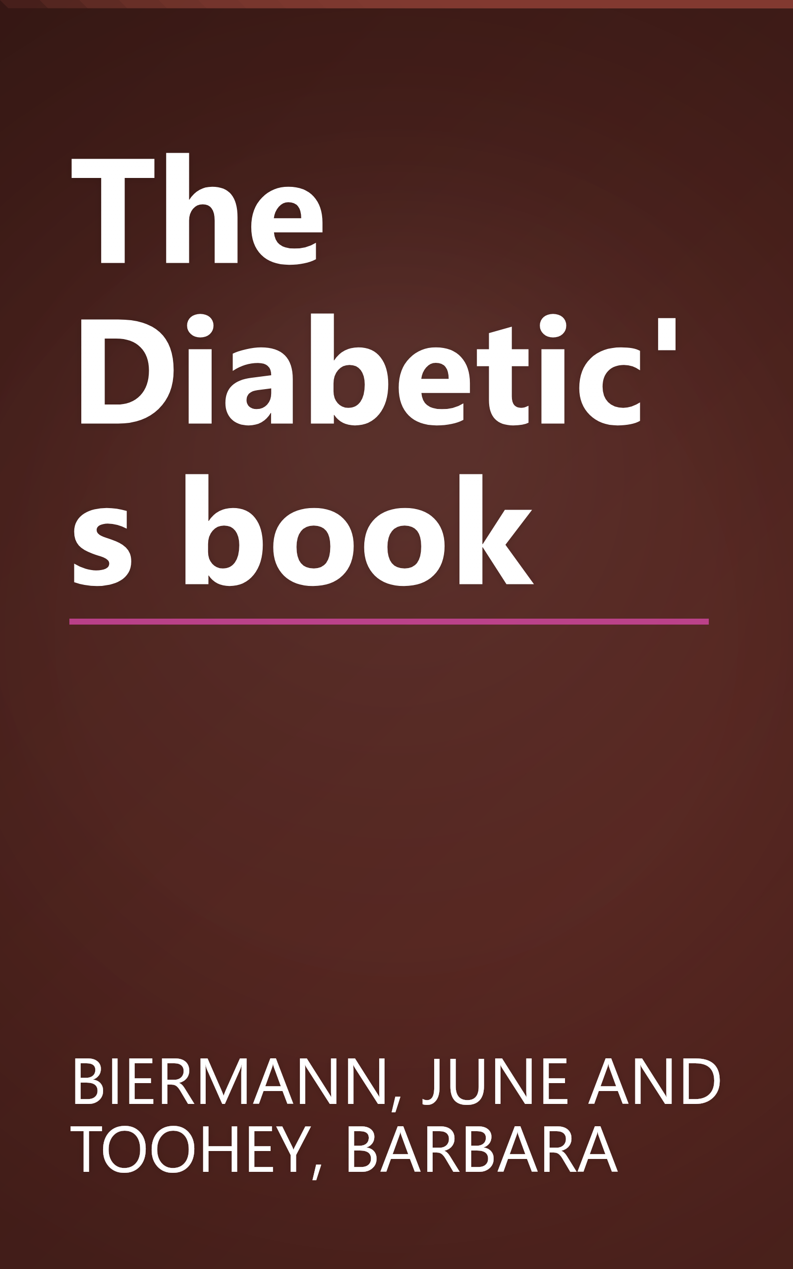 The Diabetic's book book cover