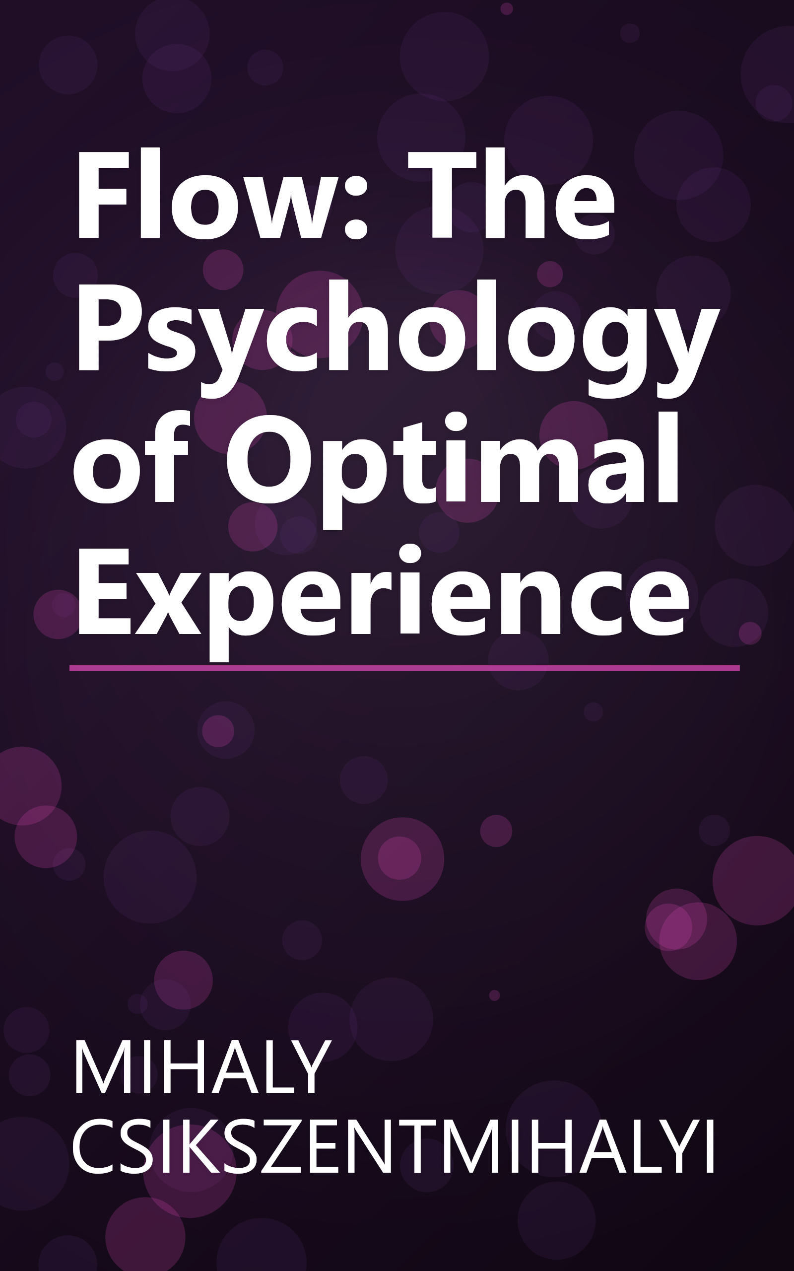 Flow: The Psychology of Optimal Experience book cover