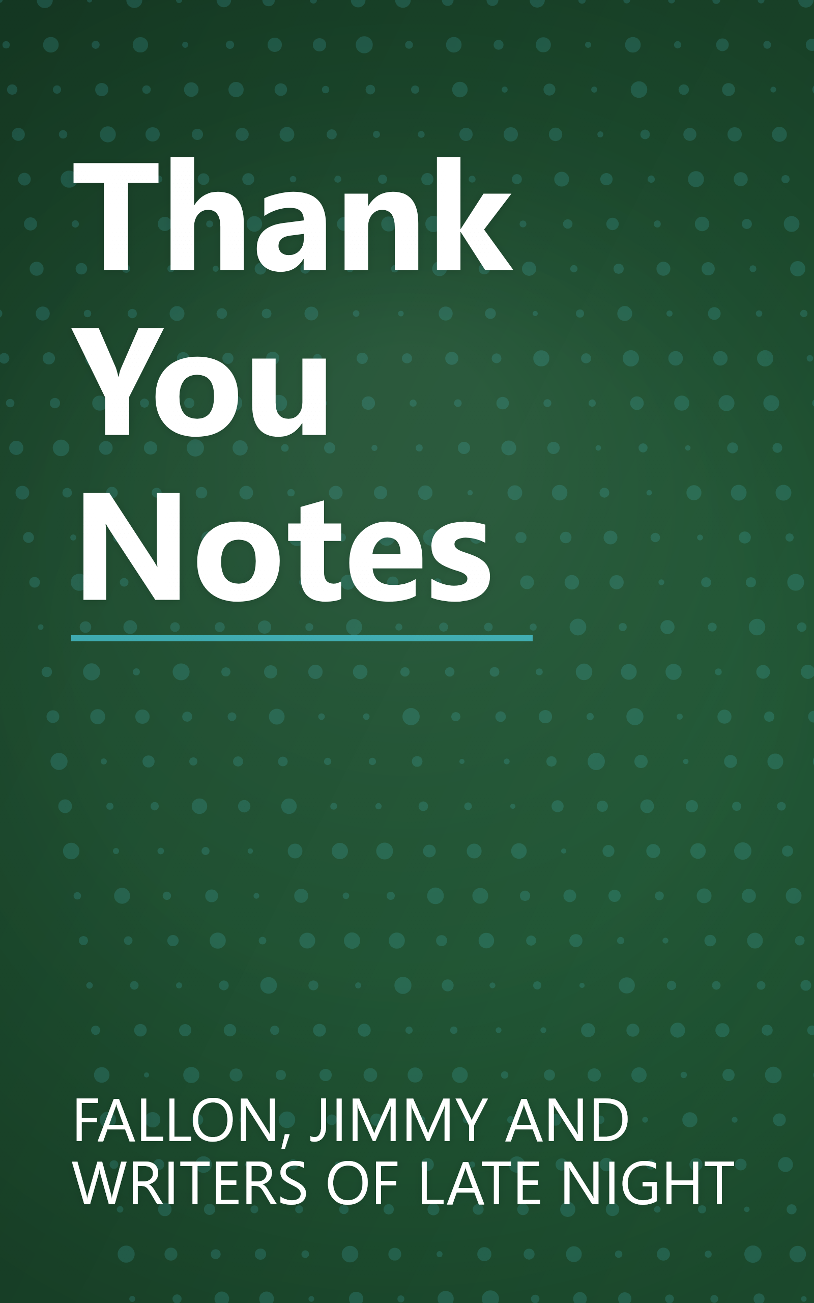 Thank You Notes book cover
