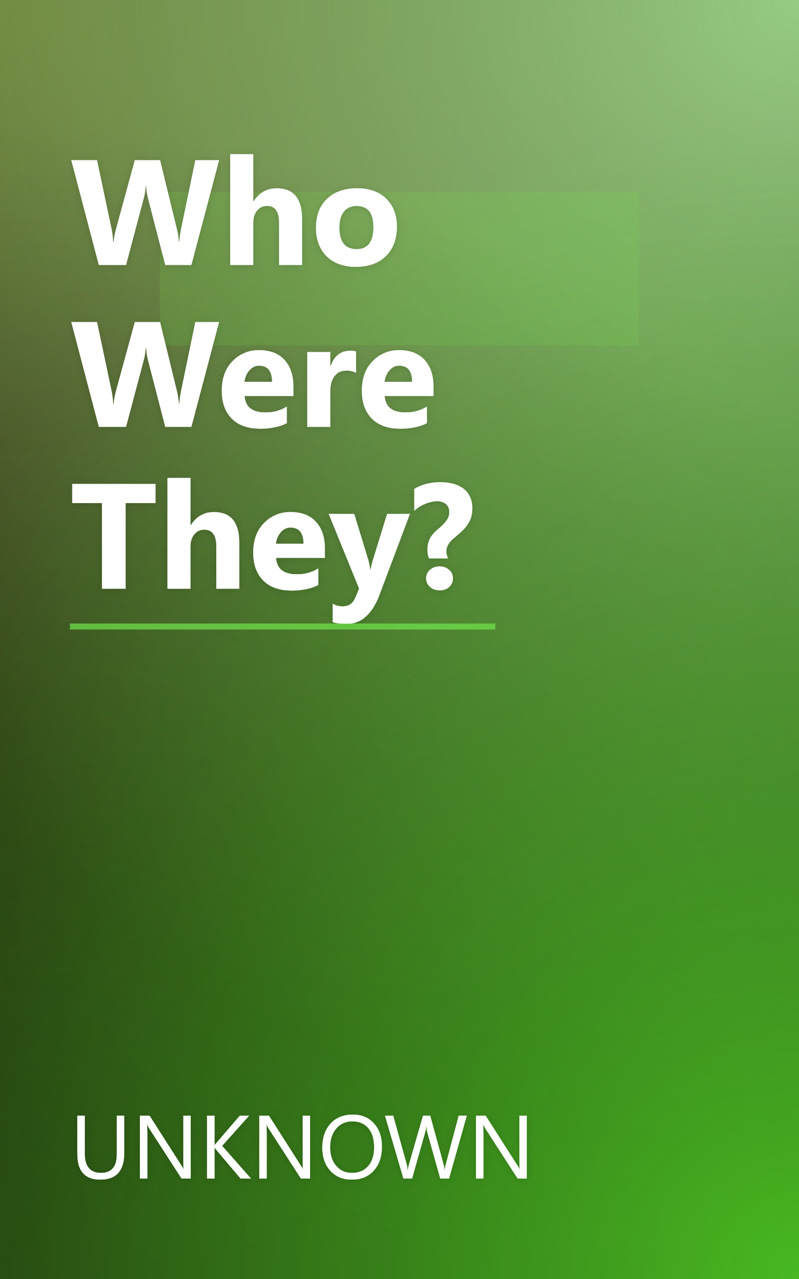 Who Were They? book cover