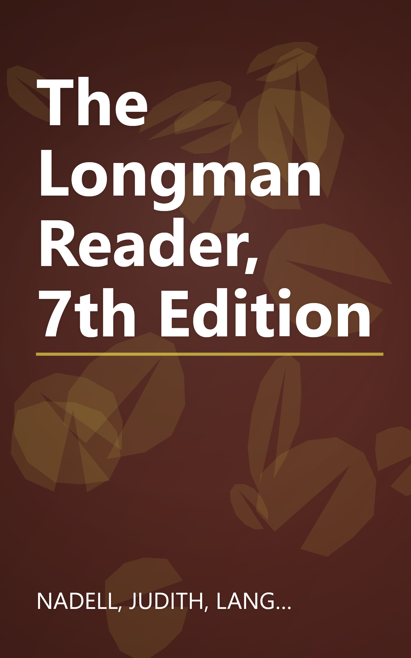 The Longman Reader, 7th Edition book cover