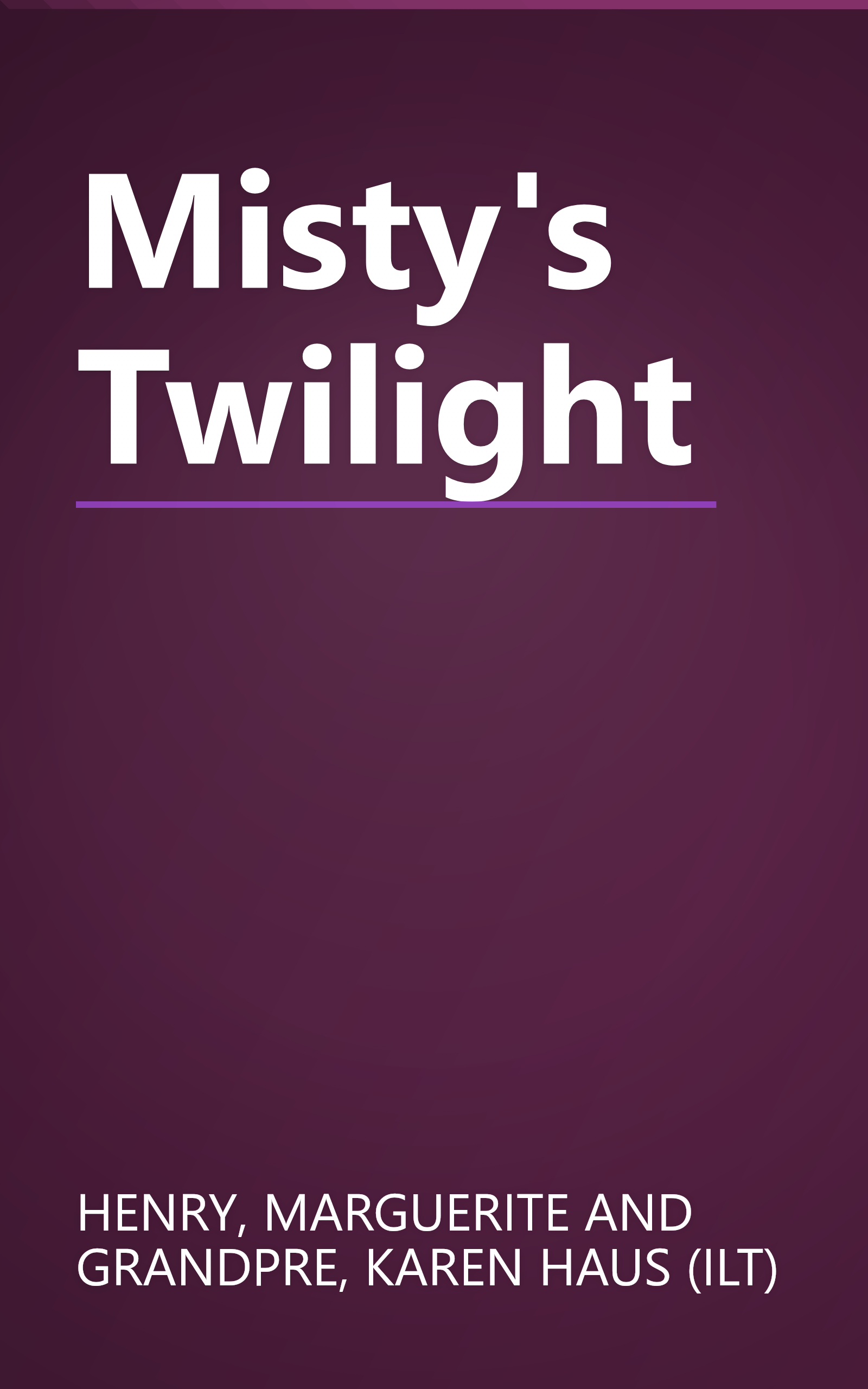 Misty's Twilight book cover