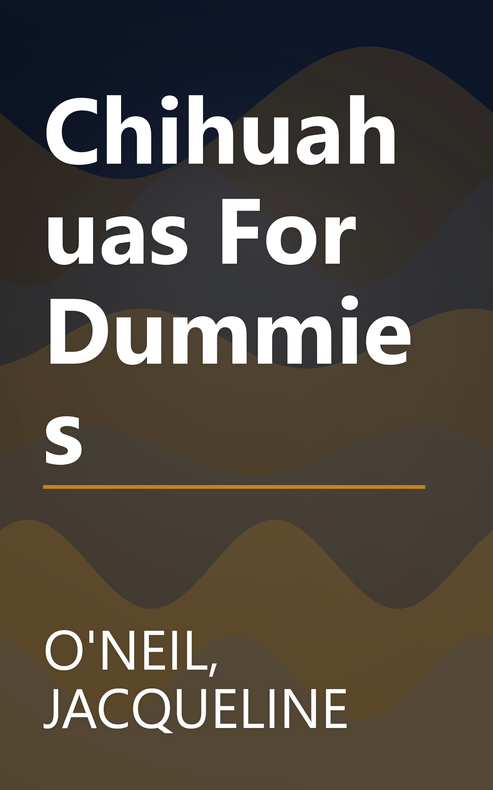 Chihuahuas For Dummies book cover