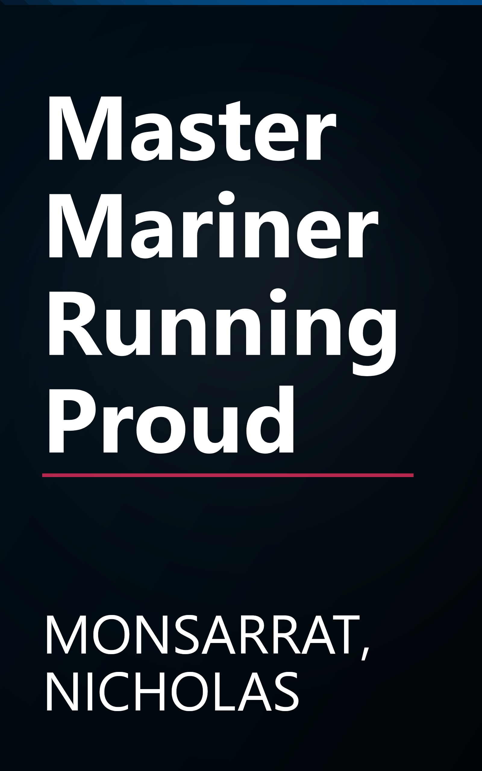 Master Mariner Running Proud book cover