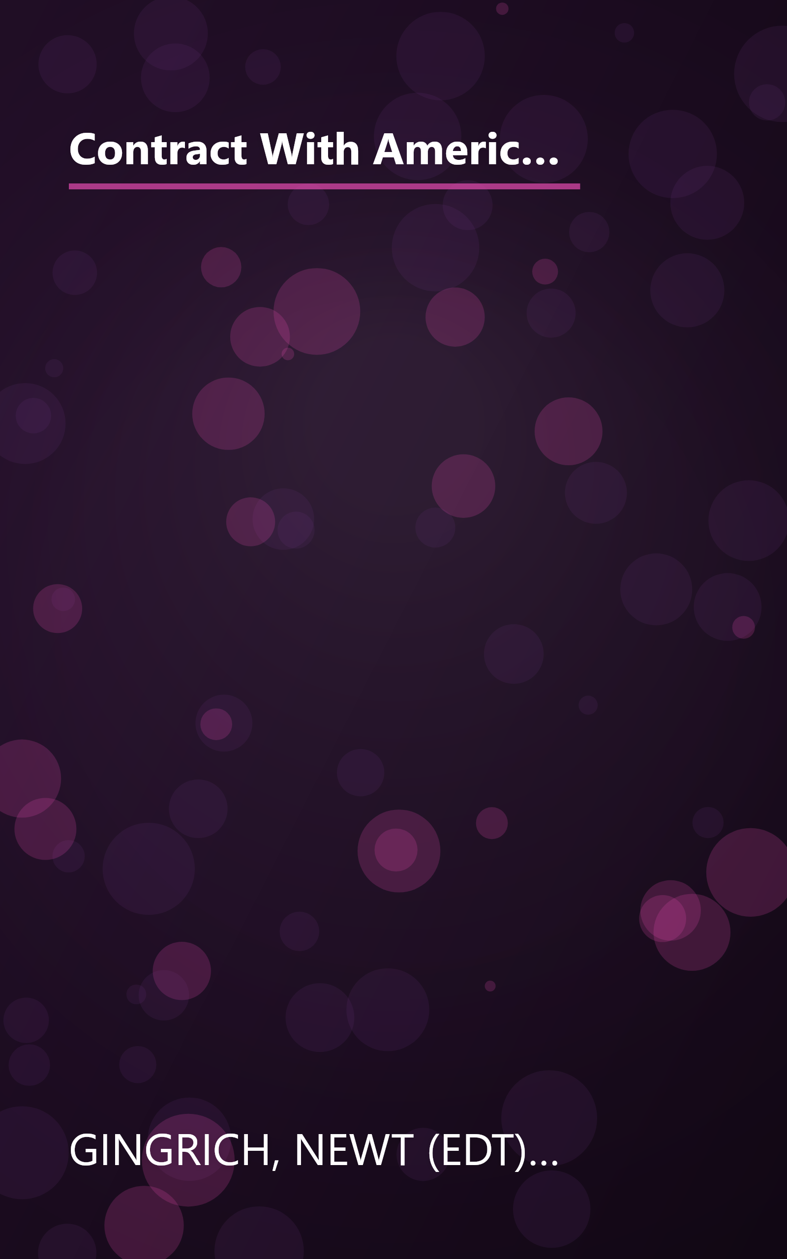 Contract With America: The Bold Plan by Rep. Newt Ginrich, Rep. Dick Armey and the House Republicans to Change the Nation book cover