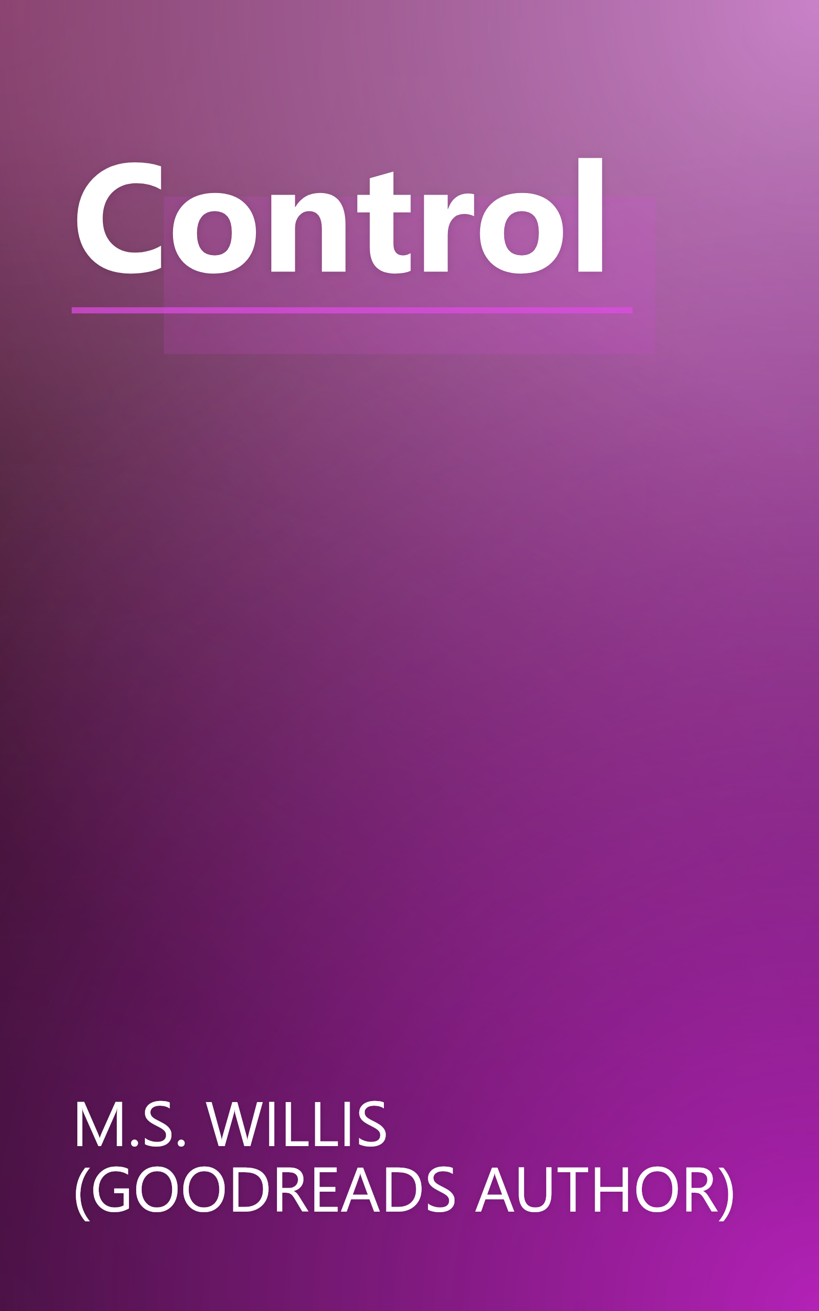 Control book cover