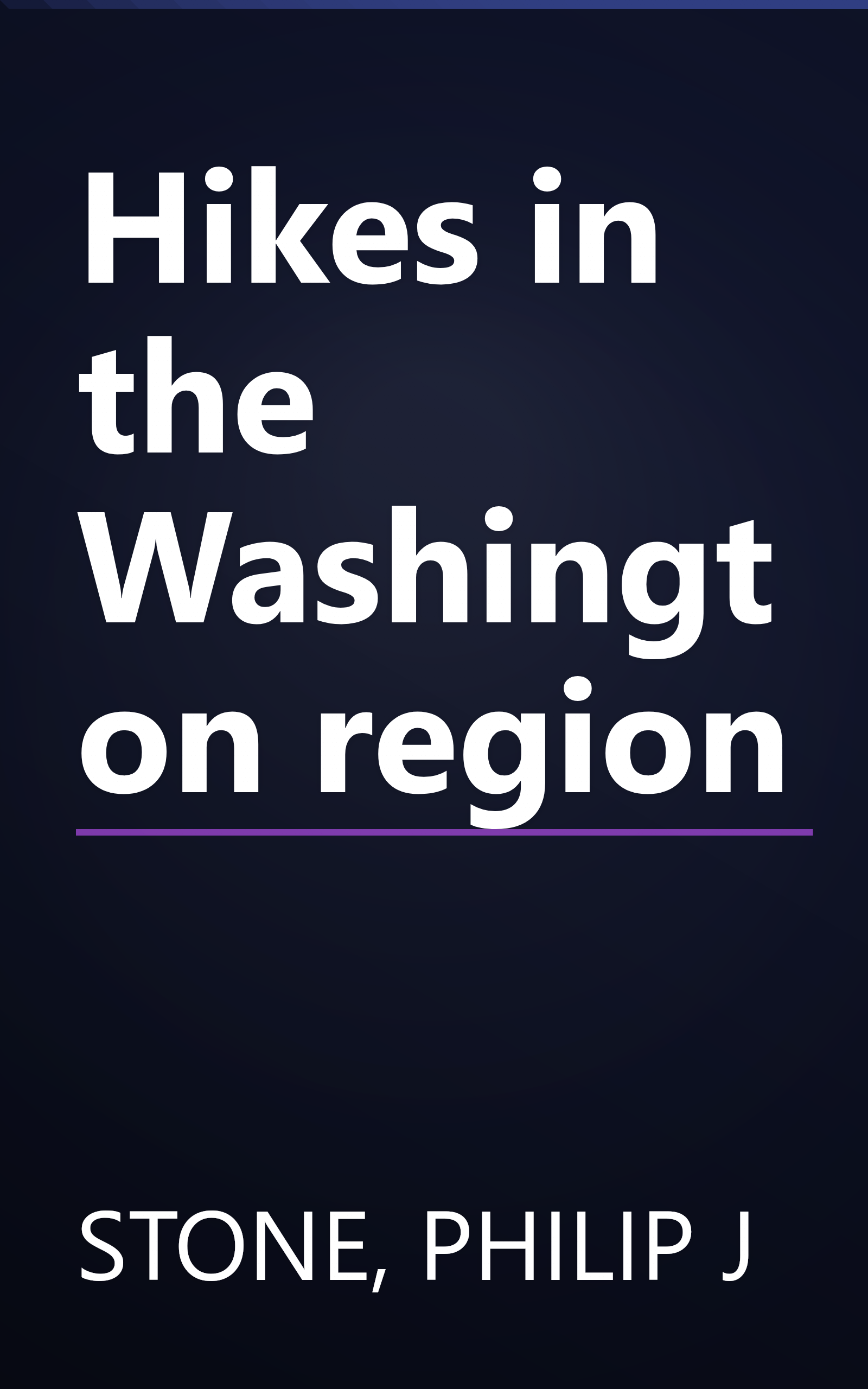 Hikes in the Washington region book cover