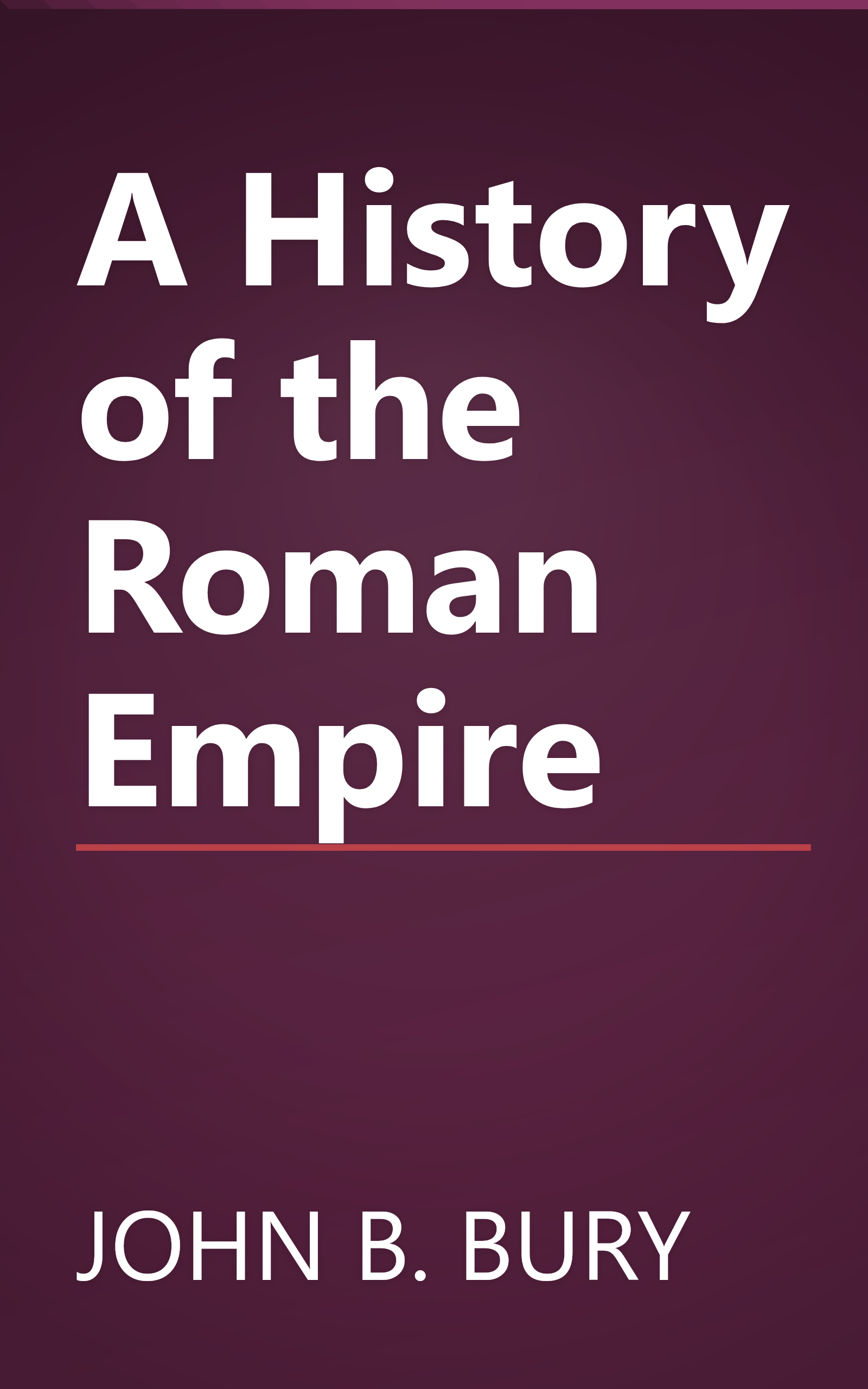 A History of the Roman Empire book cover