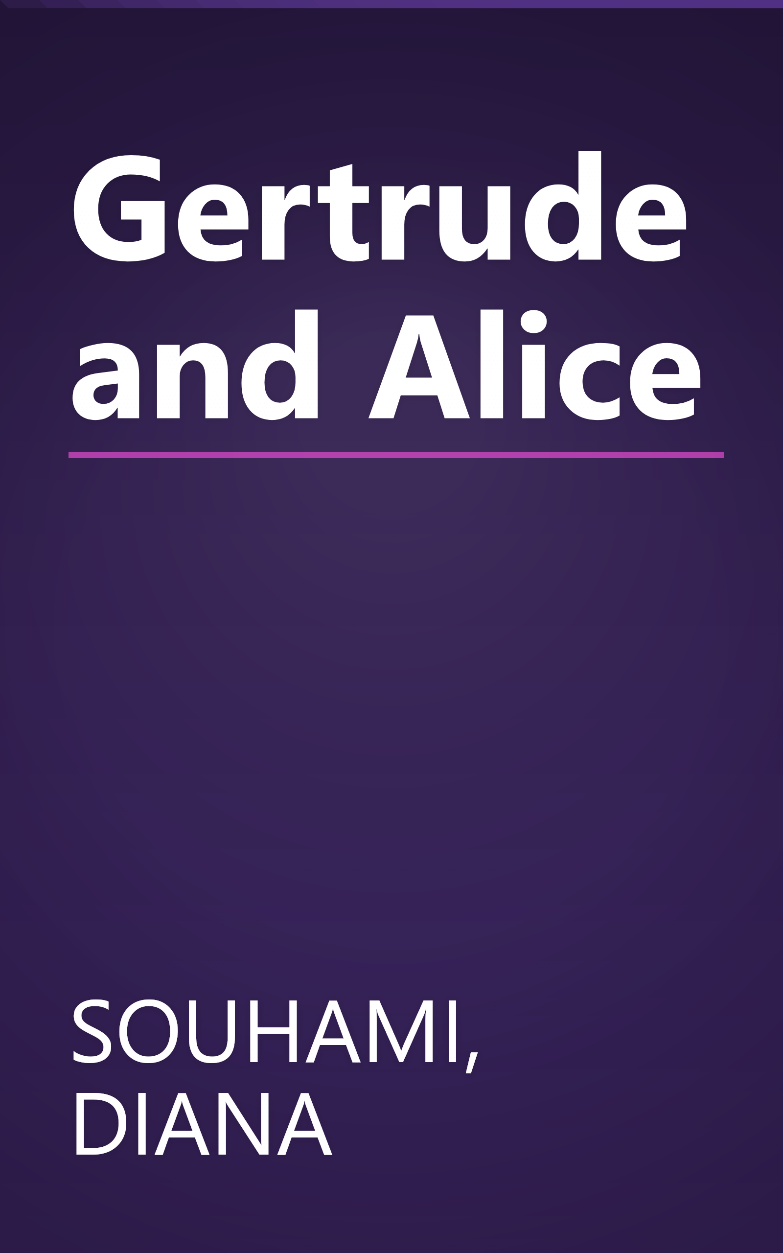 Gertrude and Alice book cover