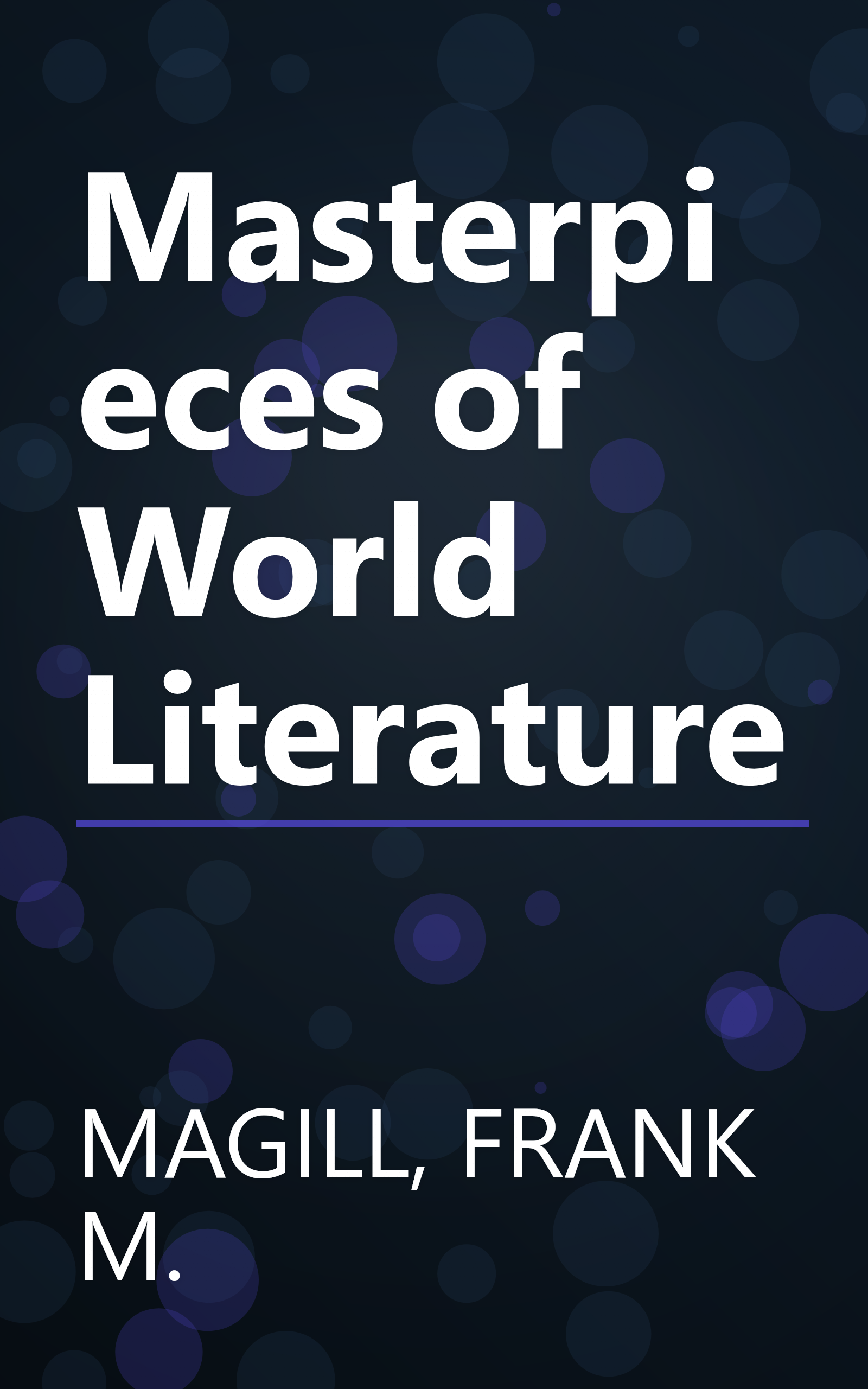 Masterpieces of World Literature book cover