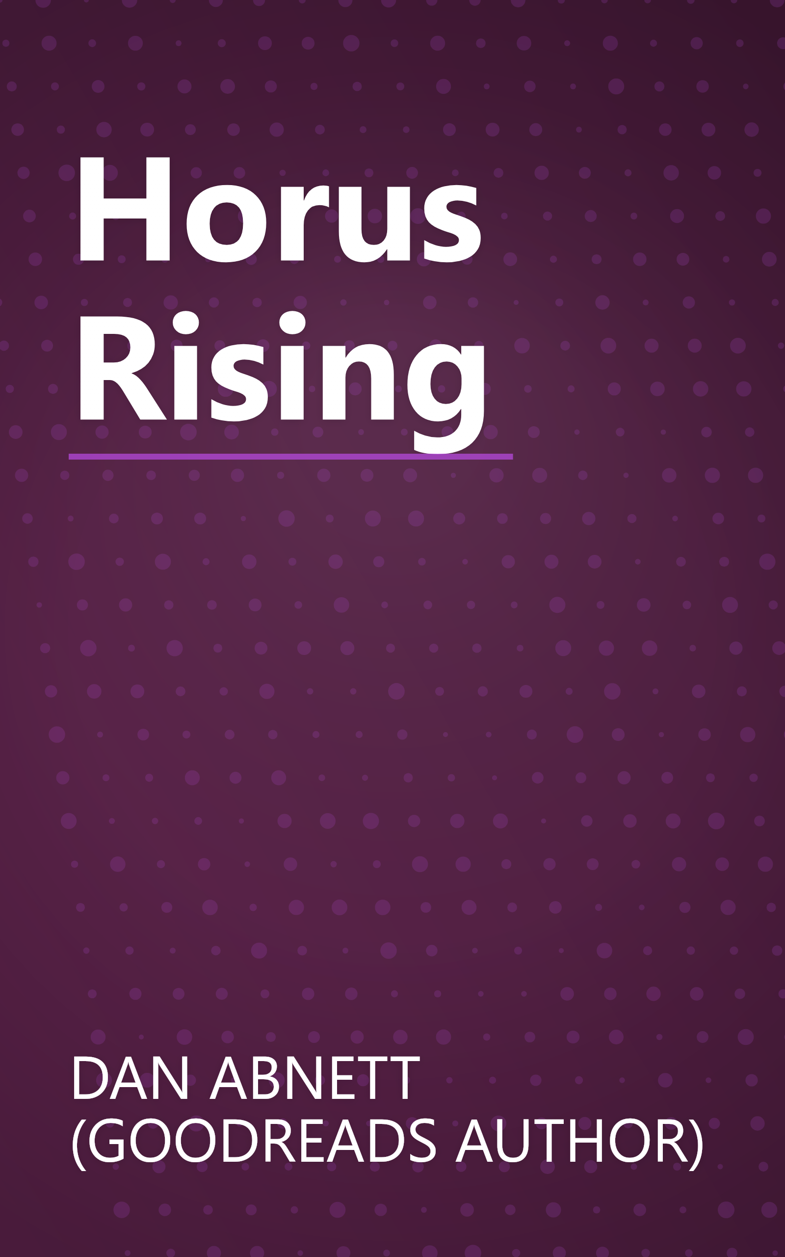 Horus Rising book cover