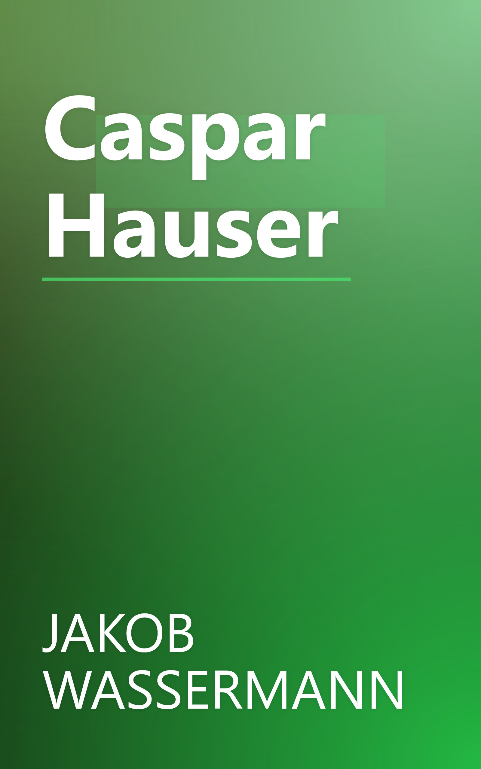Caspar Hauser book cover