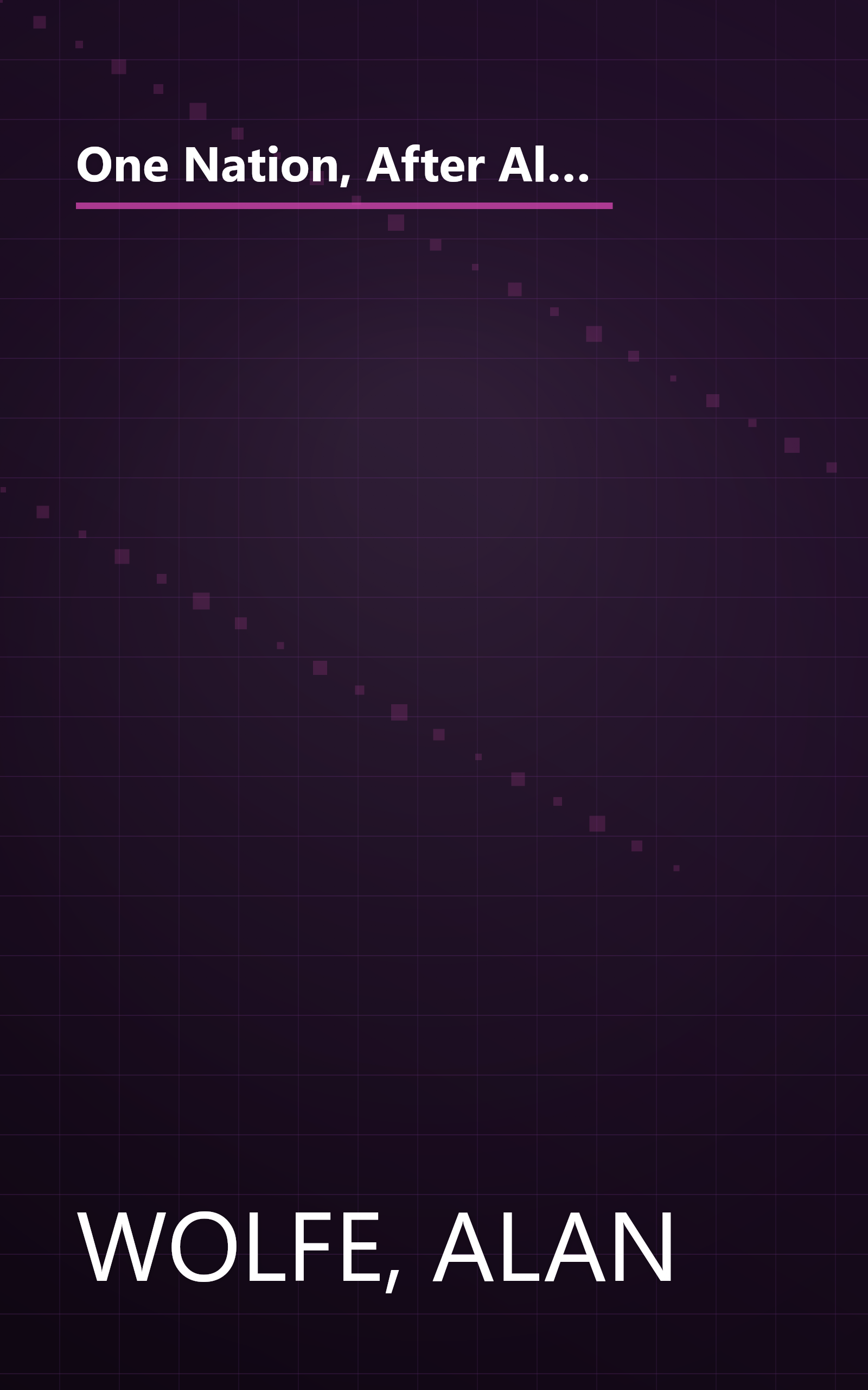 One Nation, After All : What Americans Really Think About God, Country, Family, Racism, Welfare, Immigration, Homosexuality, Work, The Right, The Left and Each Other book cover