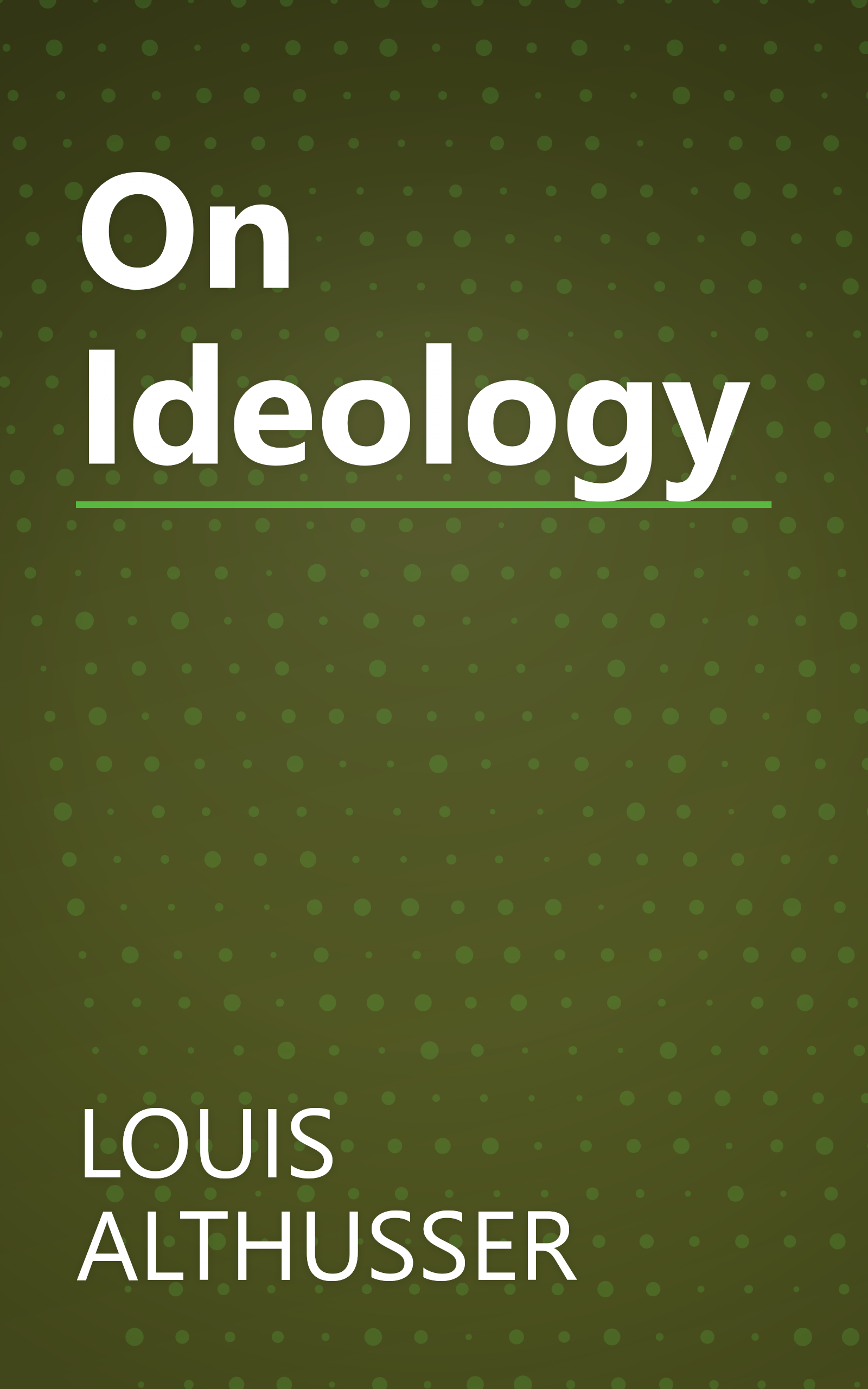 On Ideology book cover
