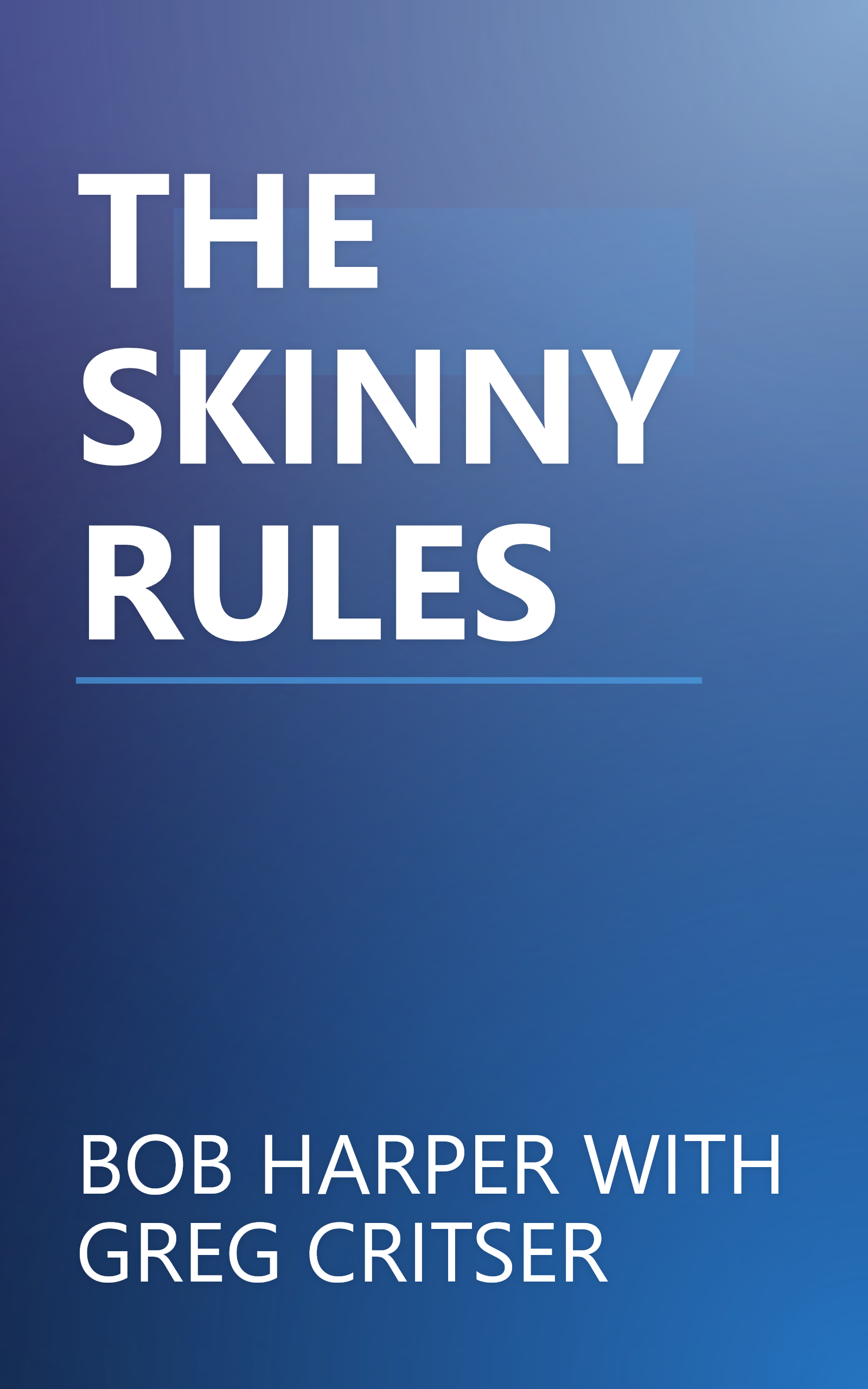 THE SKINNY RULES book cover