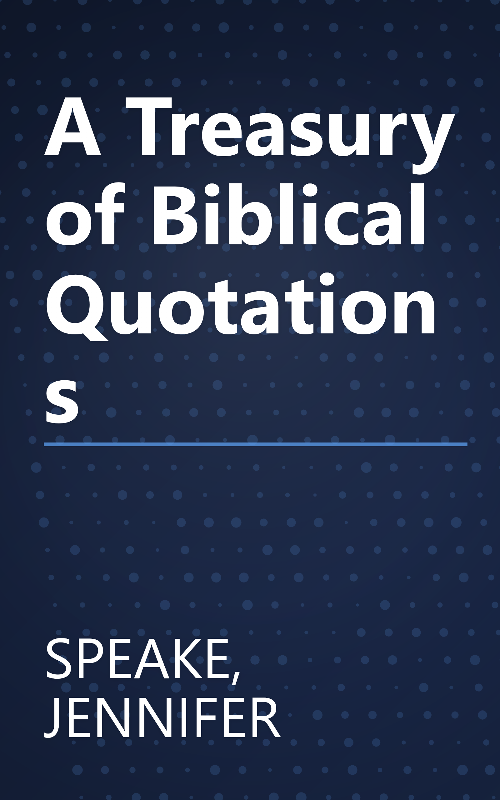 A Treasury of Biblical Quotations book cover