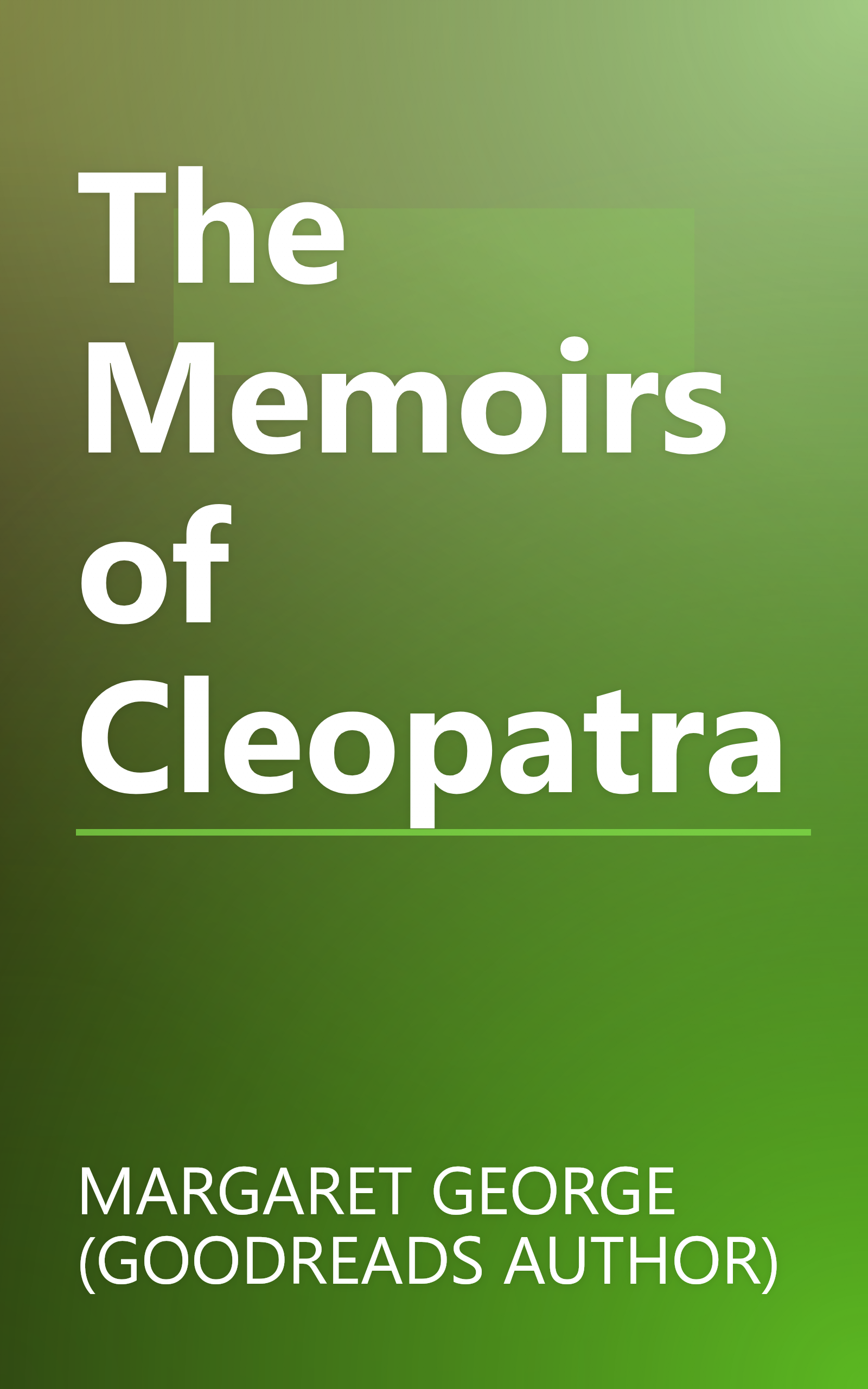 The Memoirs of Cleopatra book cover