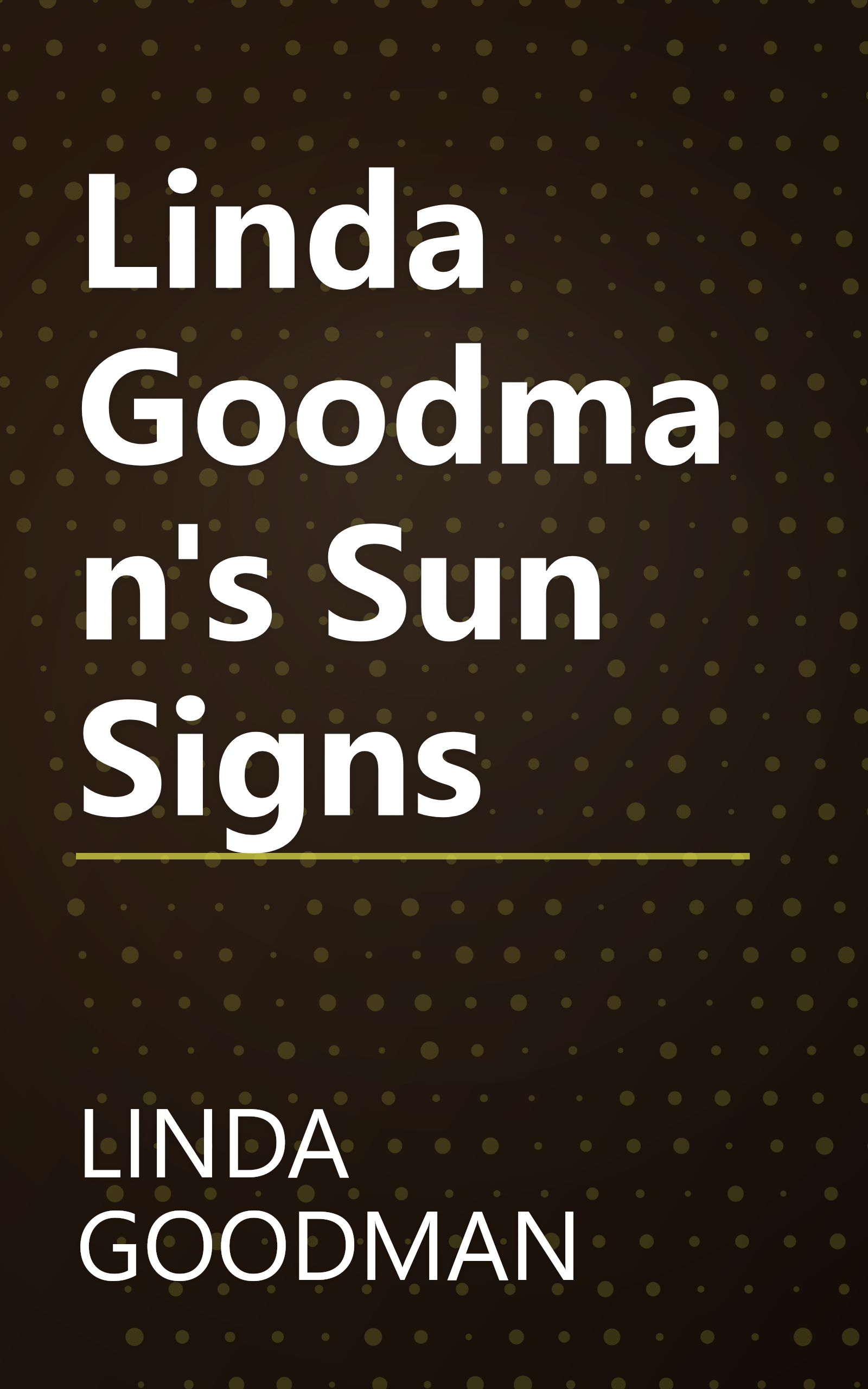 Linda Goodman's Sun Signs book cover