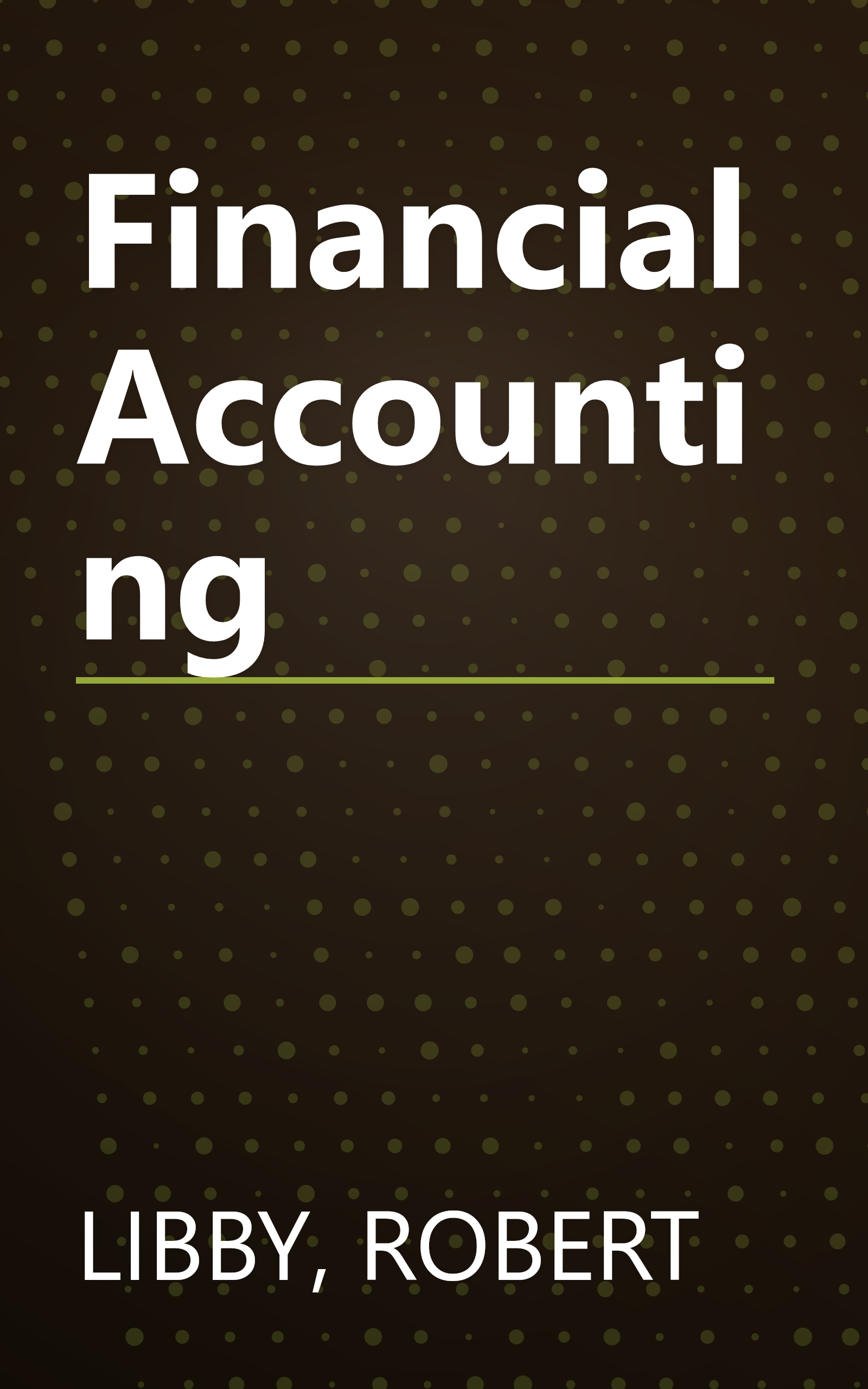Financial Accounting book cover