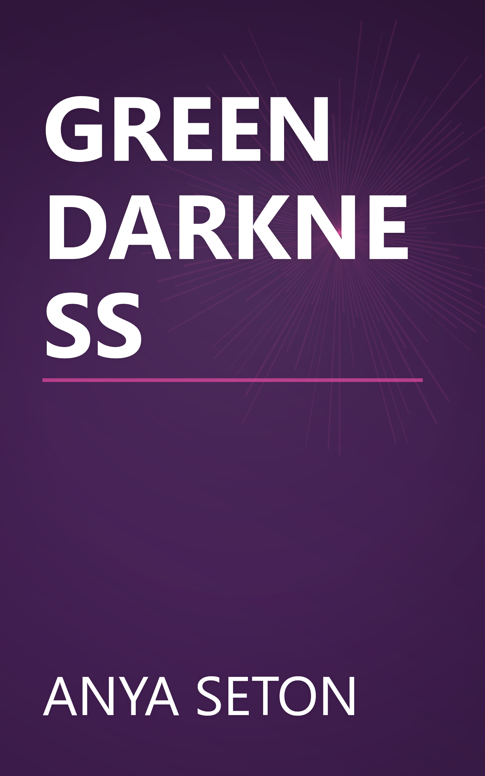 GREEN DARKNESS book cover