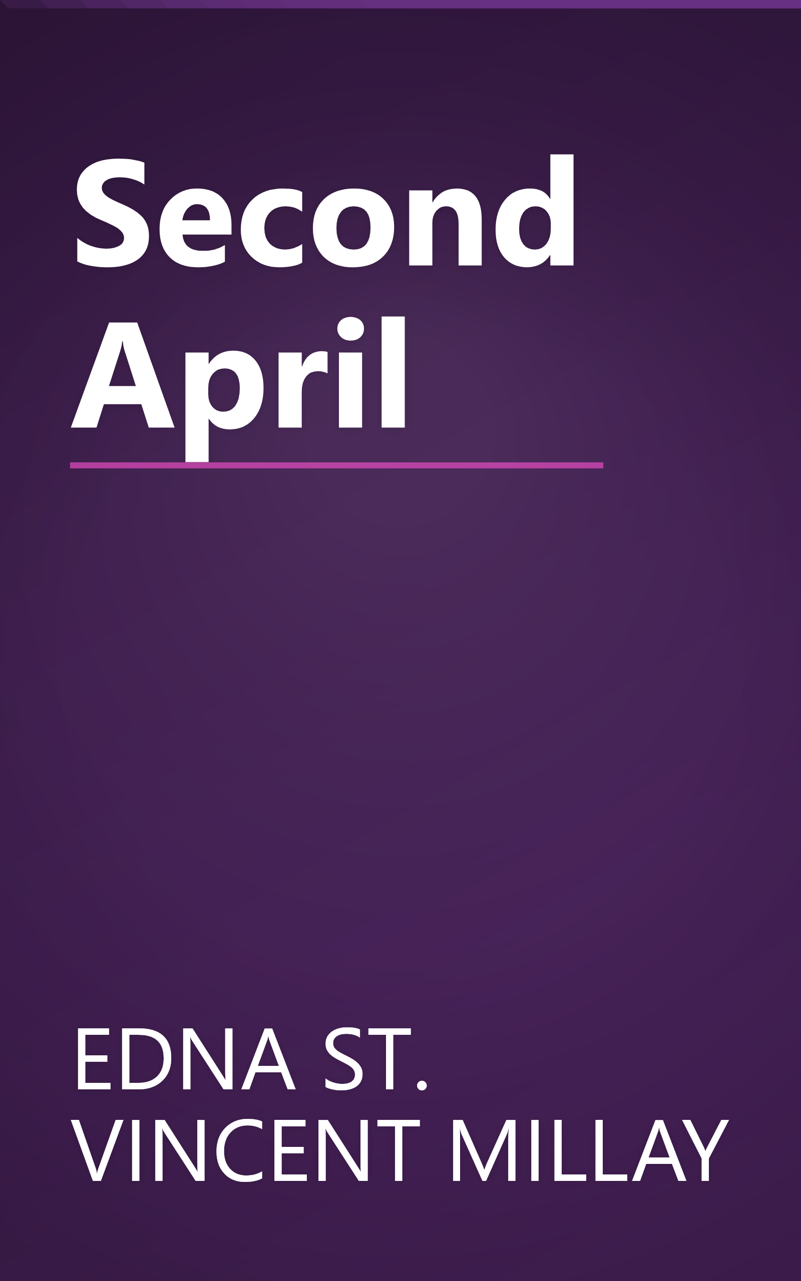 Second April book cover