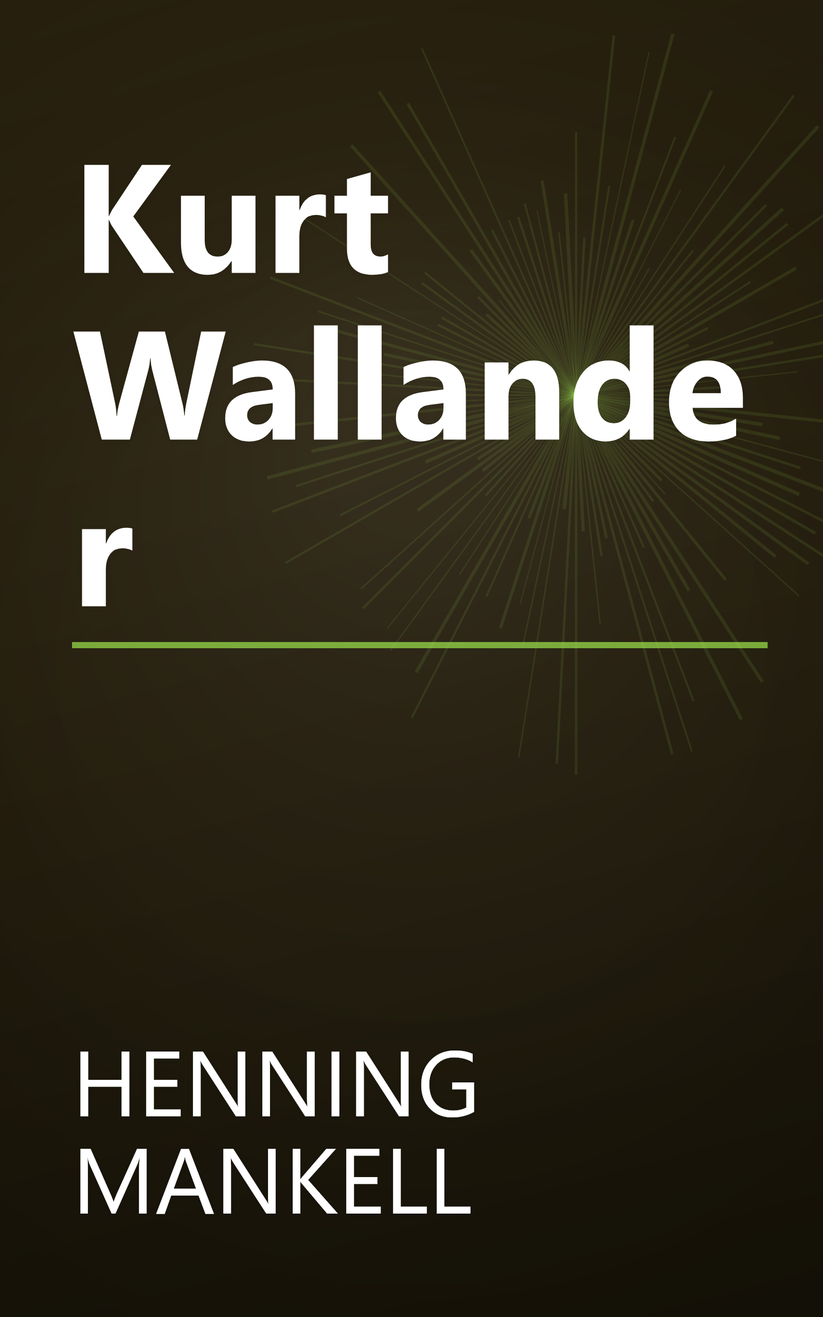 Kurt Wallander book cover