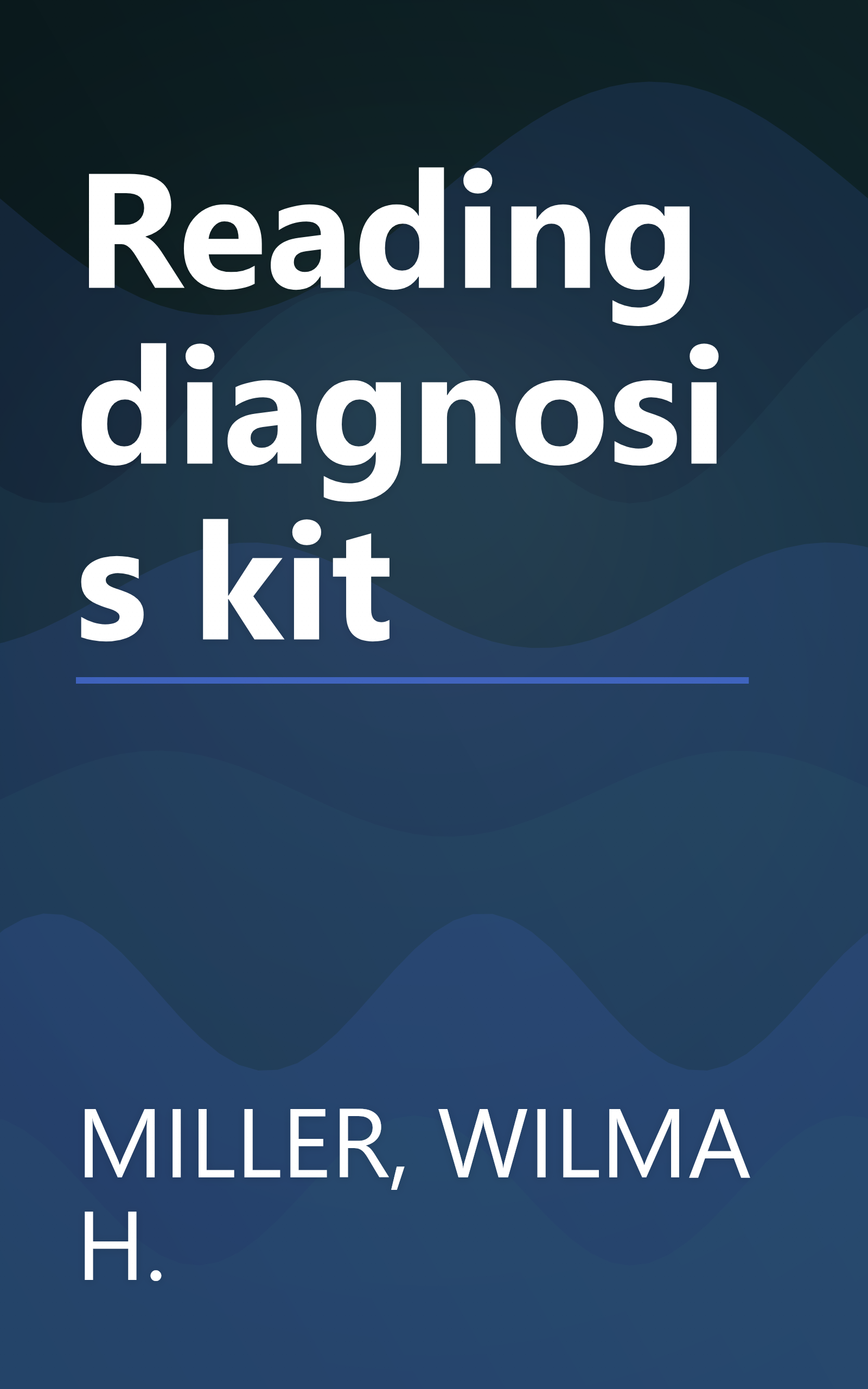 Reading diagnosis kit book cover