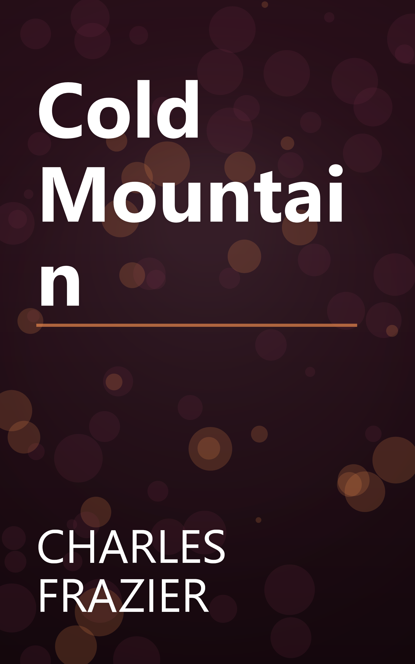 Cold Mountain book cover