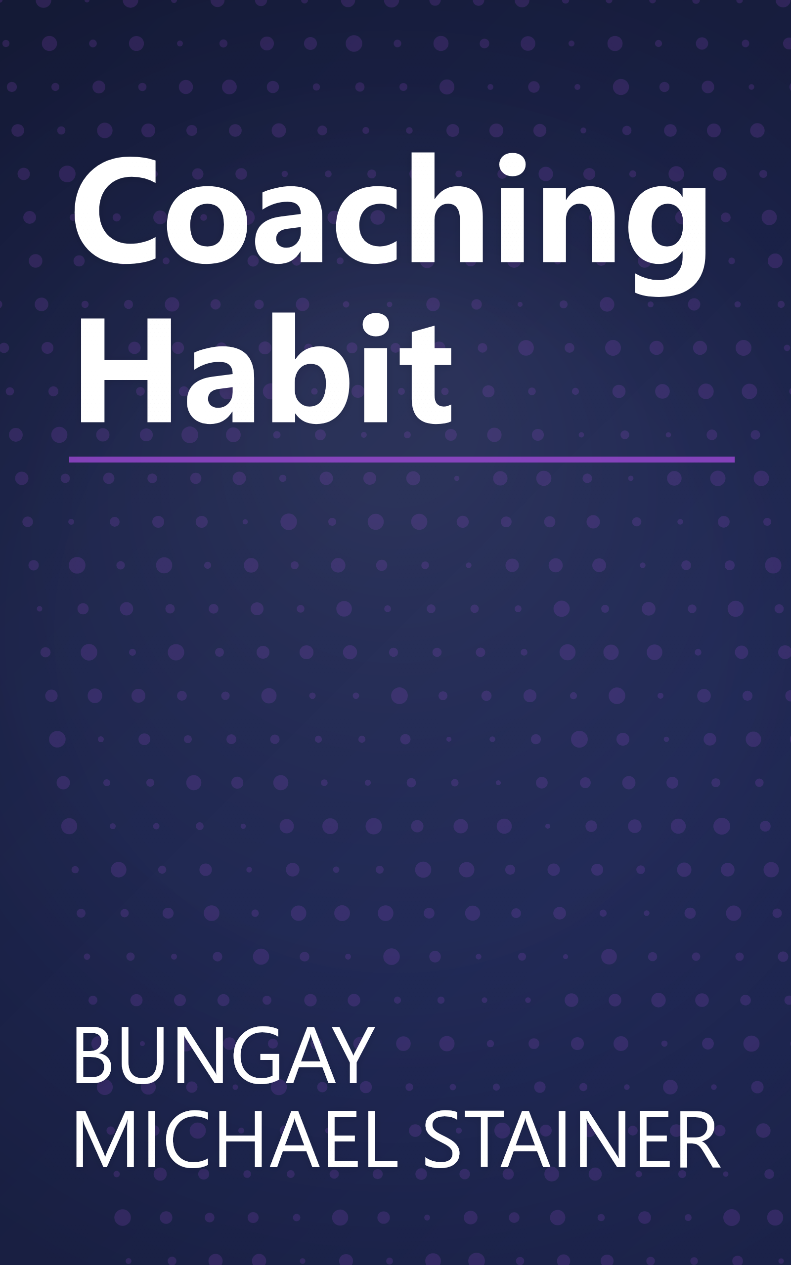 Coaching Habit book cover