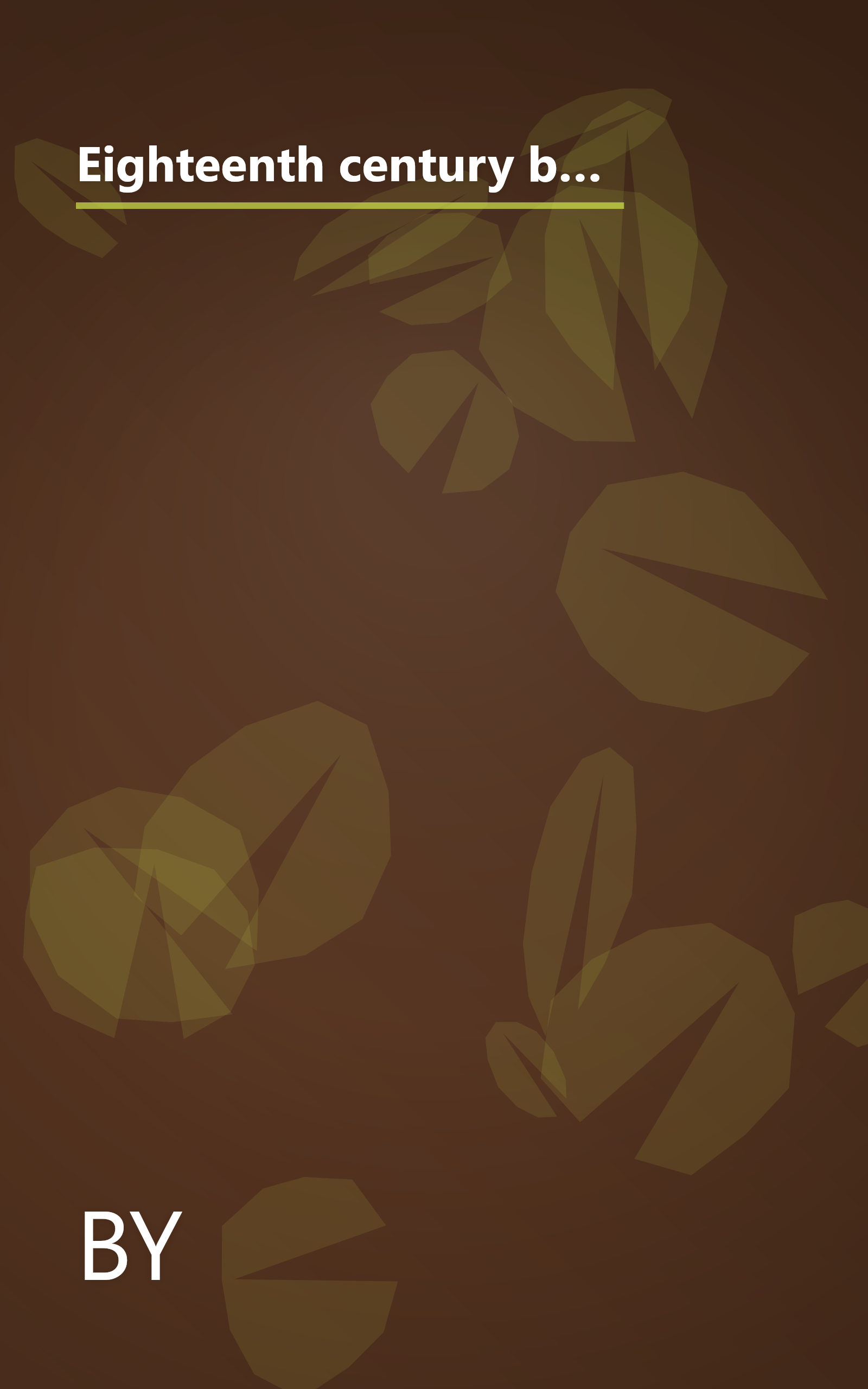 Eighteenth century bibliographies: Handlists of critical studies relating to Smollett, Richardson, Sterne, Fielding, Dibdin, 18th century medicine, ... John P. Anderson's Bibliography of Smollett book cover