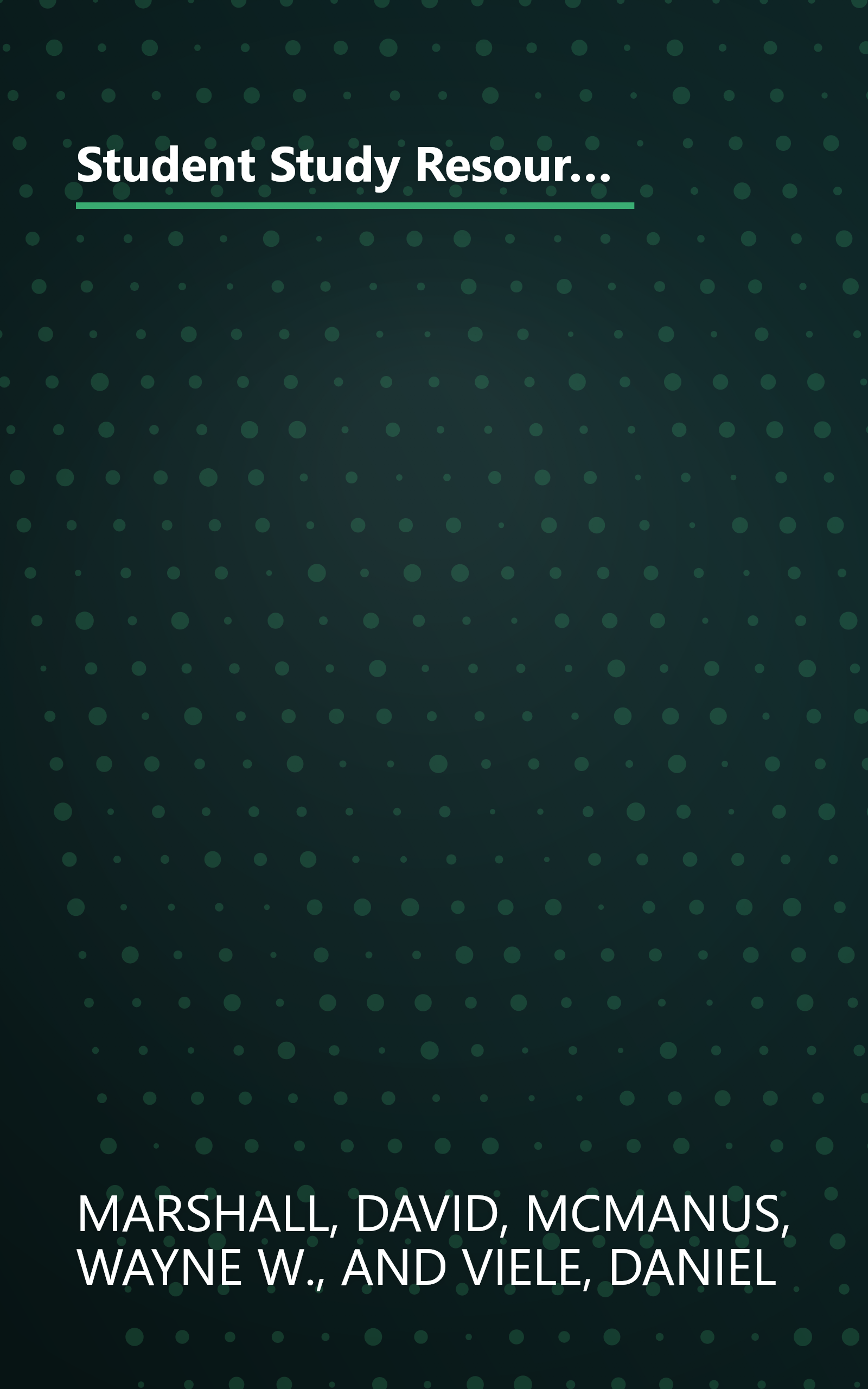 Student Study Resource: Study Outlines, Solutions to Odd-Numbered Problems, Ready Notes for use with Accounting: What the Numbers Mean book cover