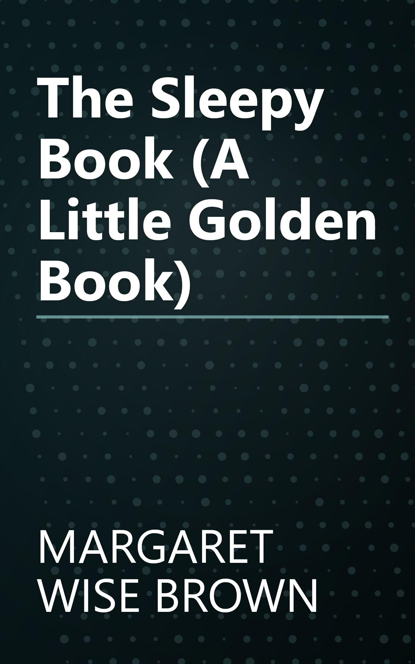 The Sleepy Book (A Little Golden Book) book cover