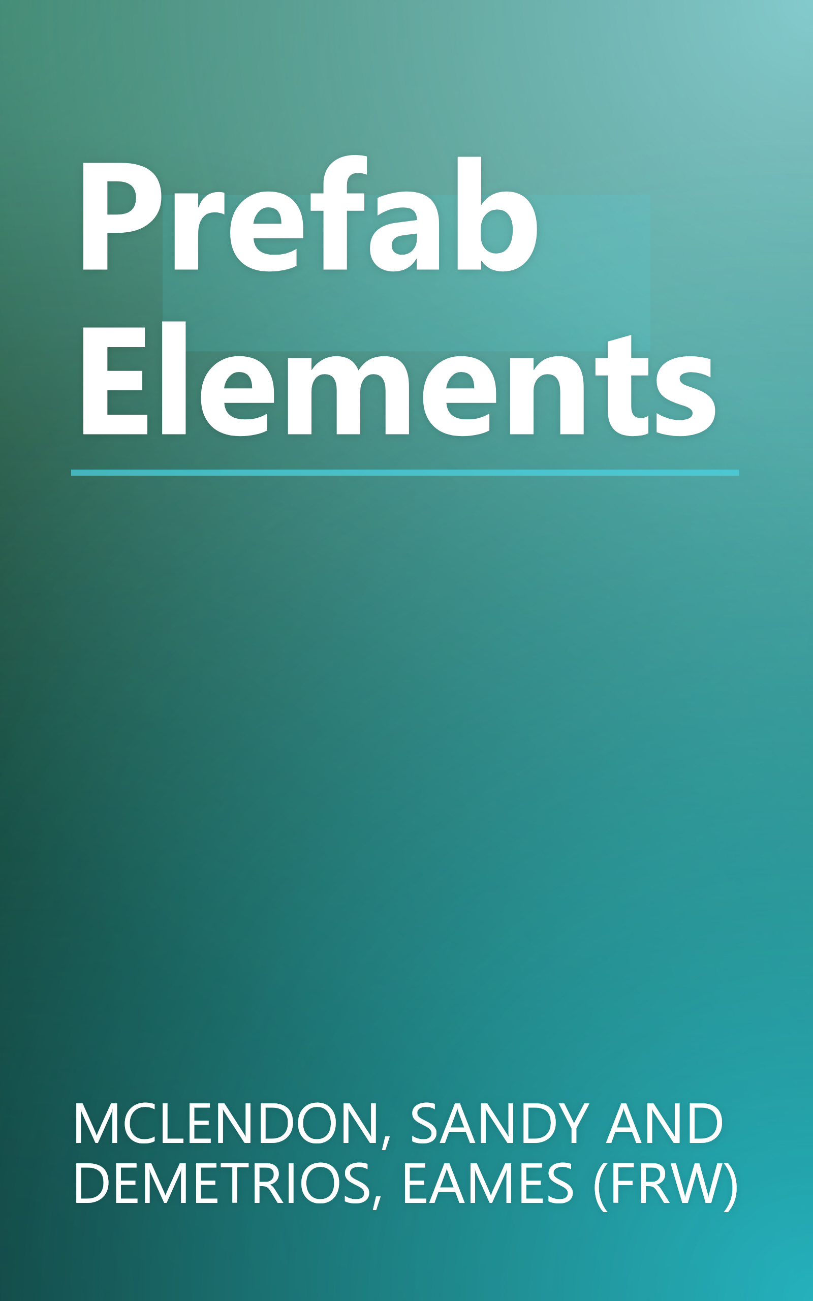 Prefab Elements book cover