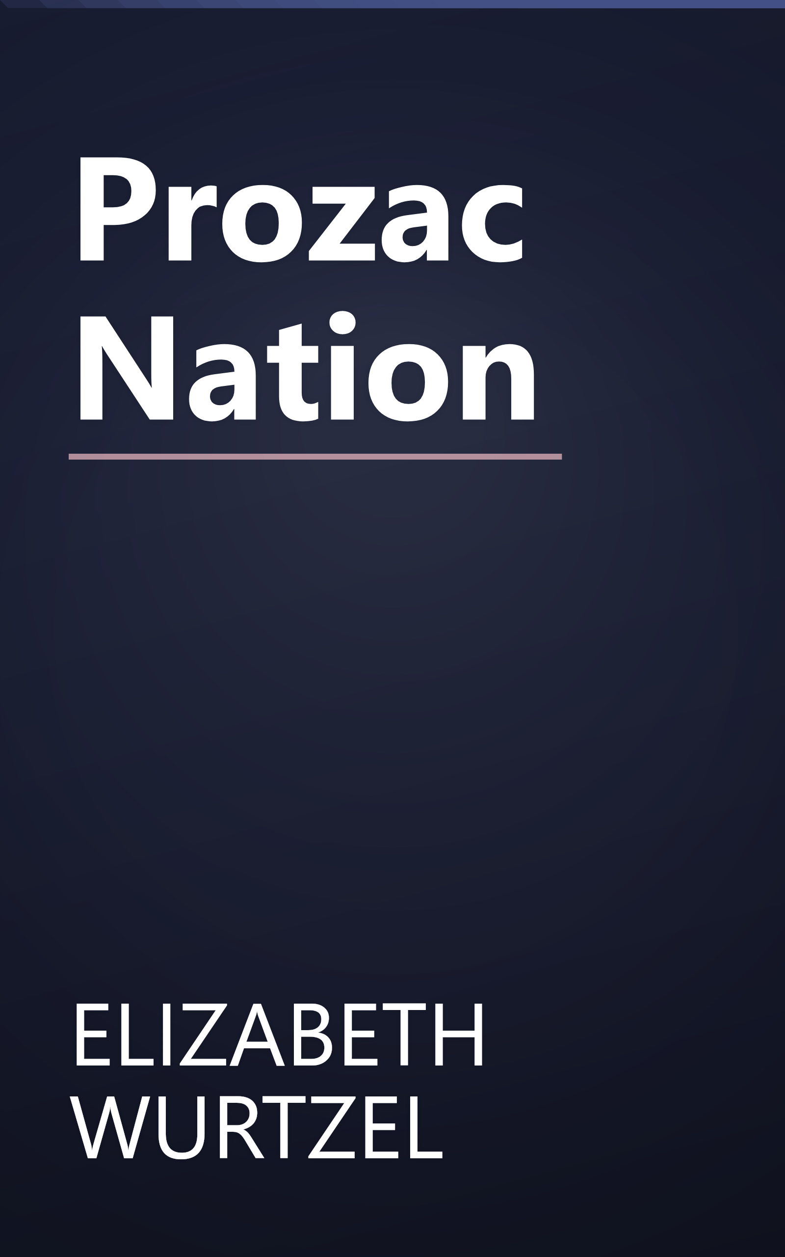 Prozac Nation book cover