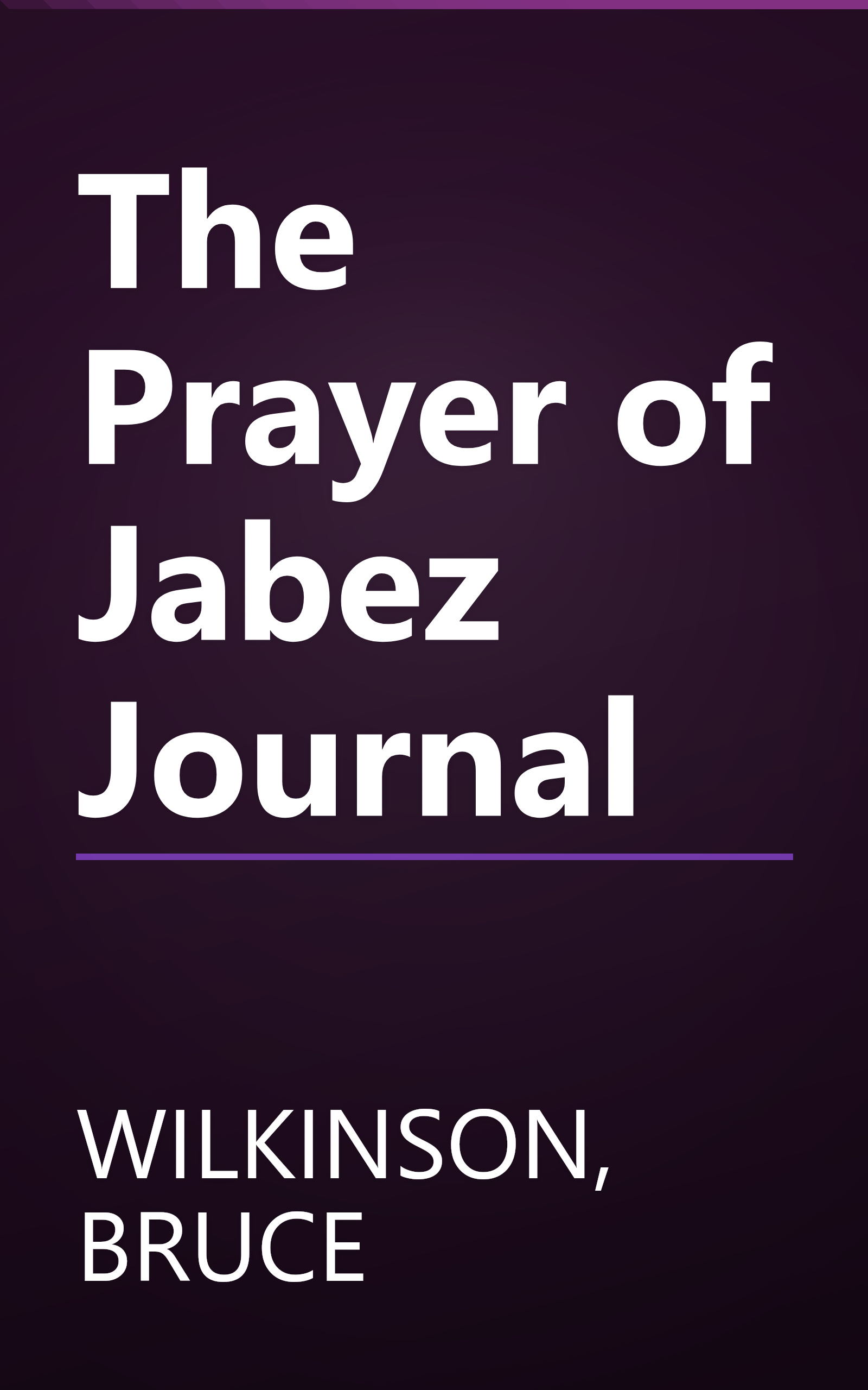The Prayer of Jabez Journal book cover