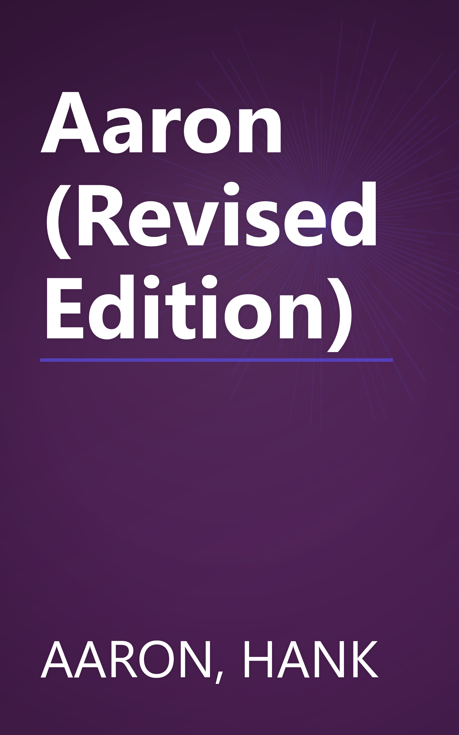 Aaron (Revised Edition) book cover