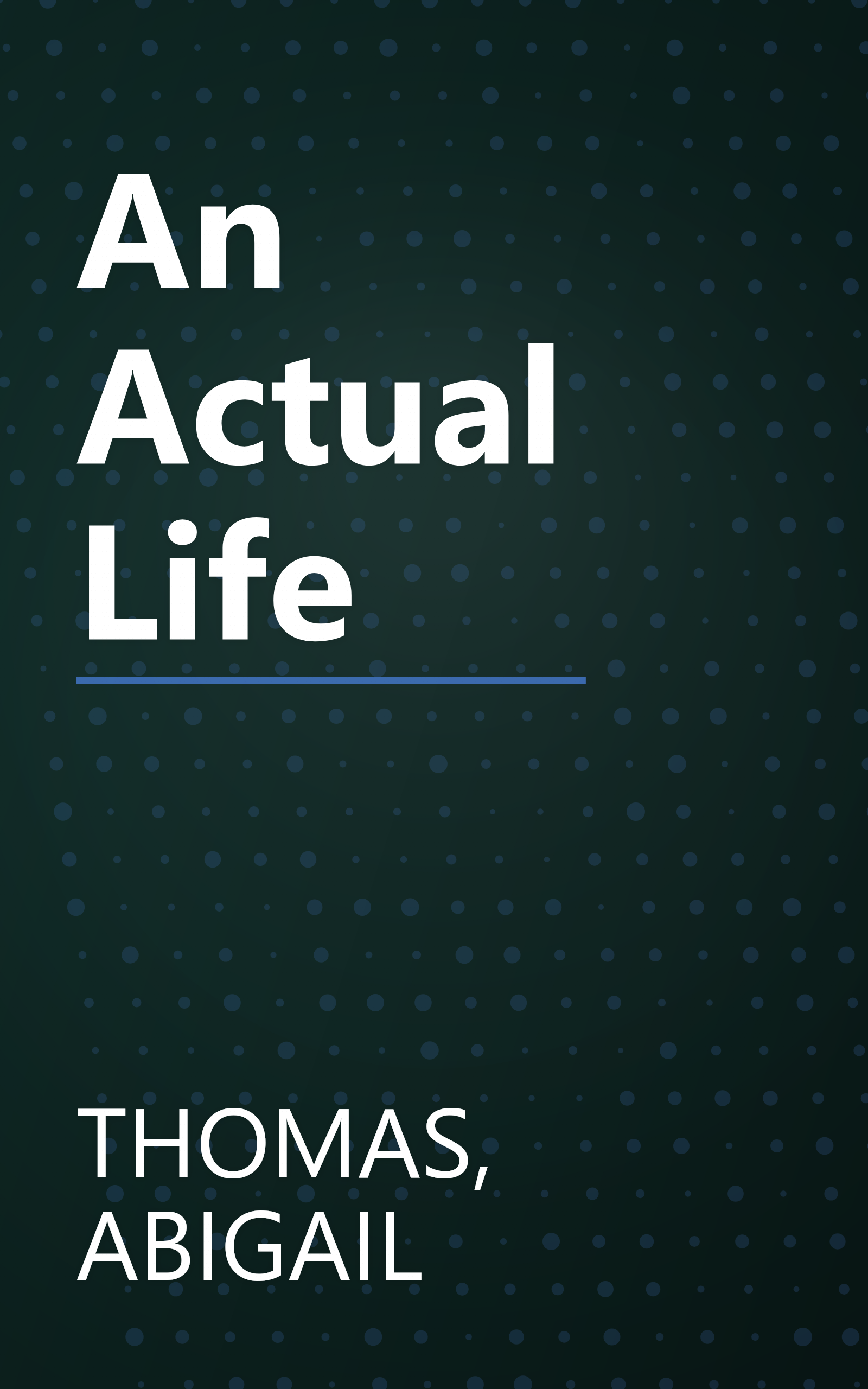 An Actual Life book cover