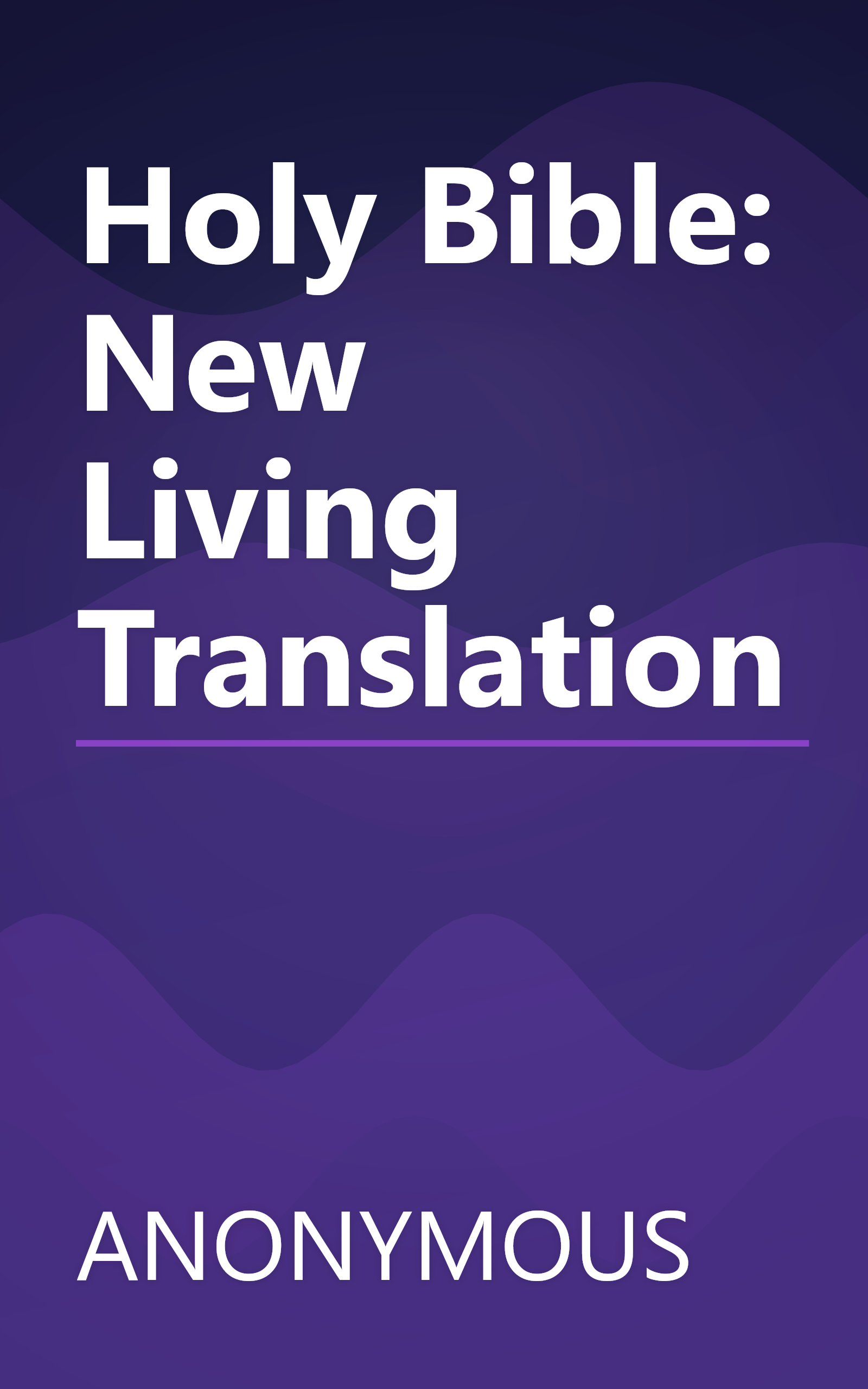 Holy Bible: New Living Translation book cover