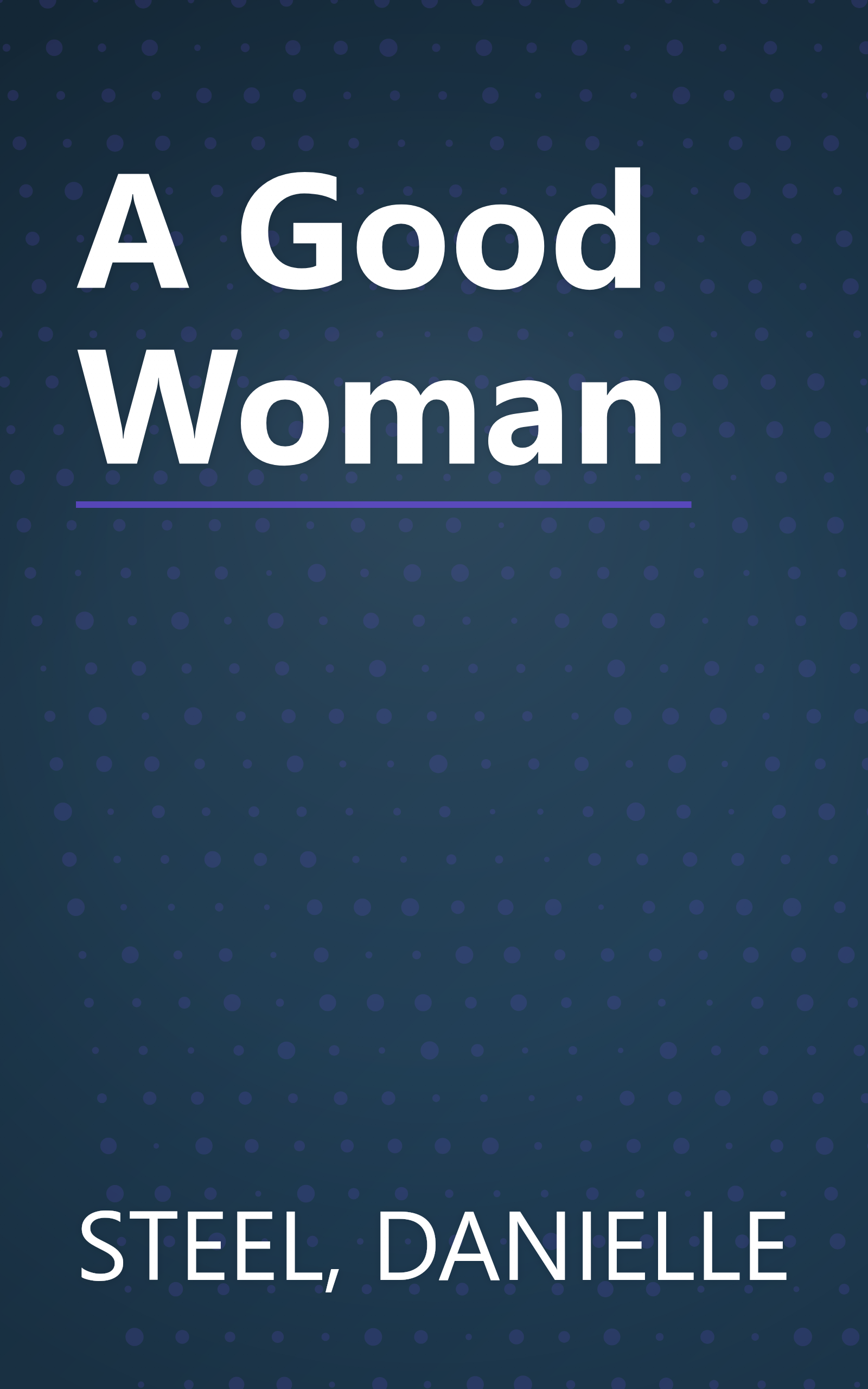 A Good Woman book cover