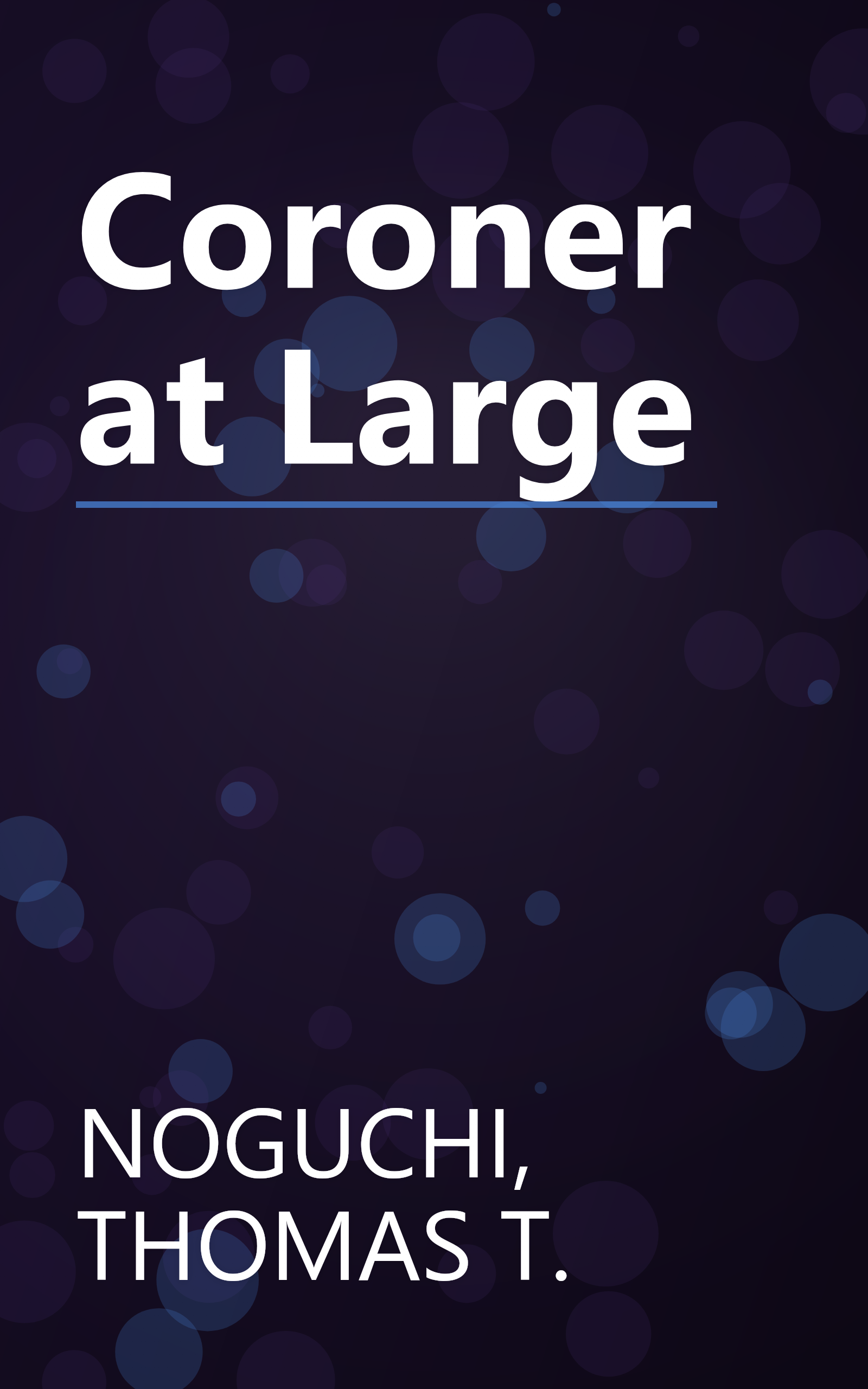 Coroner at Large book cover