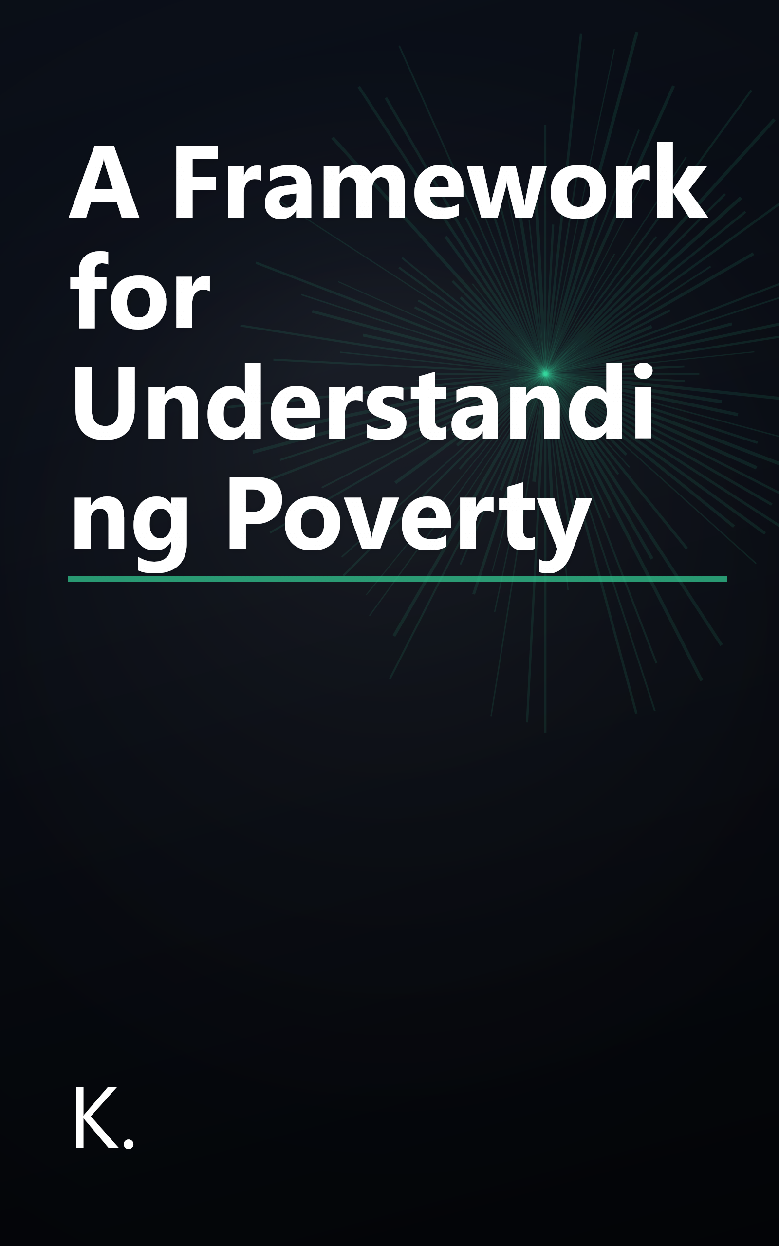 A Framework for Understanding Poverty book cover