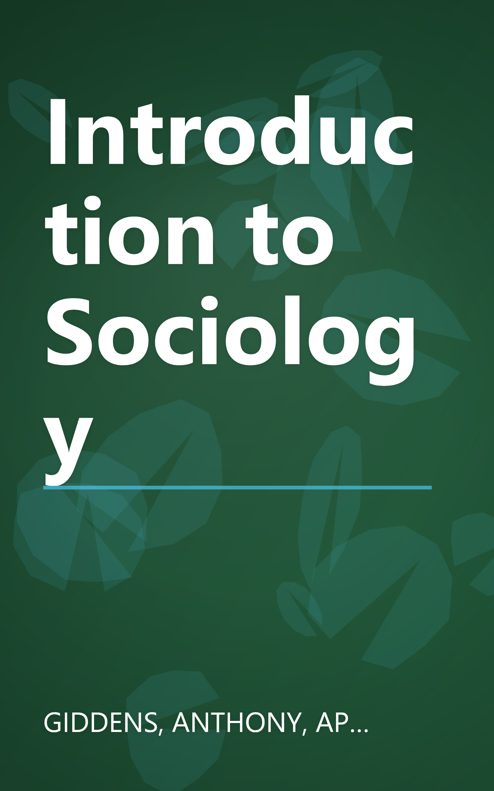 Introduction to Sociology book cover
