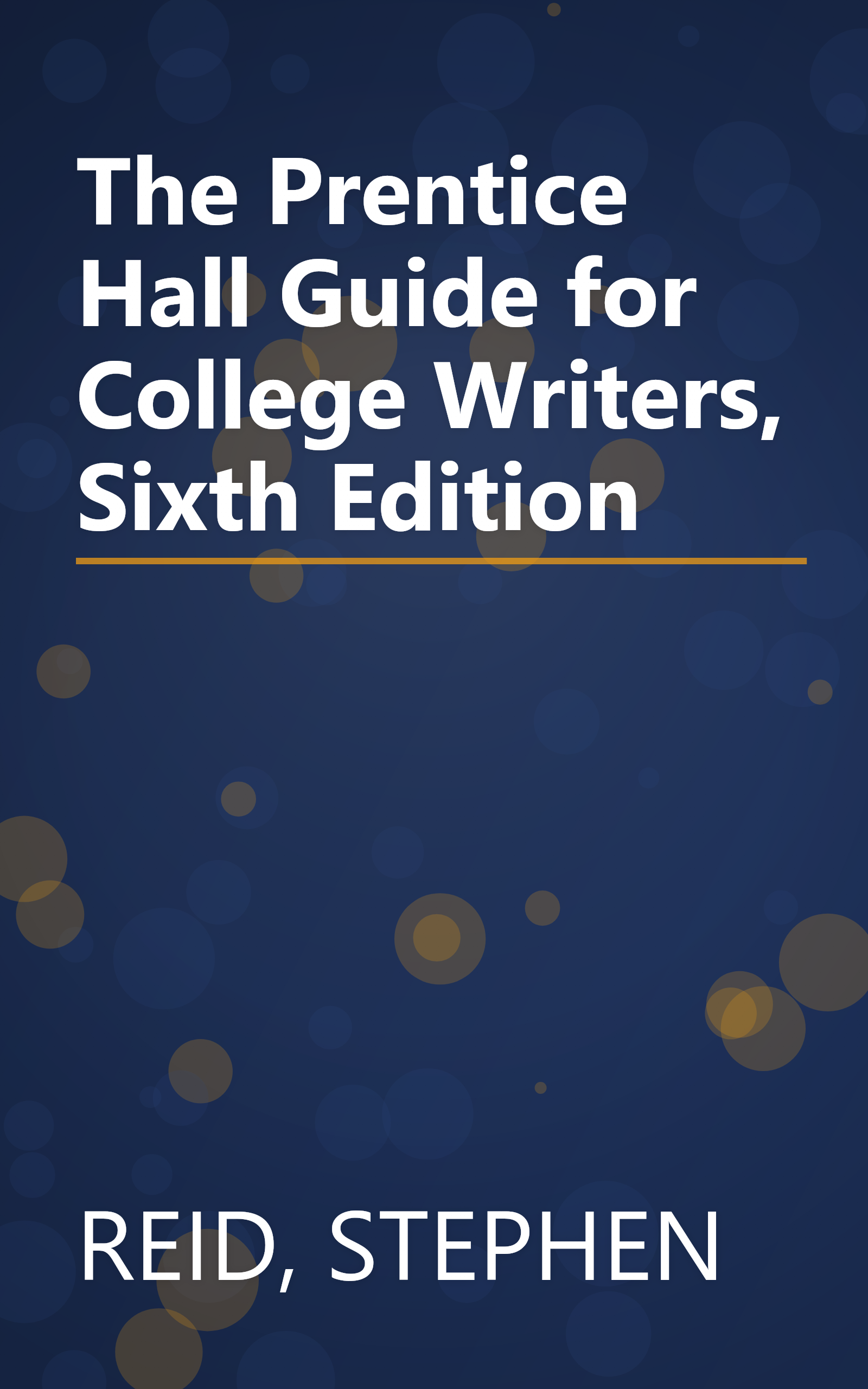 The Prentice Hall Guide for College Writers, Sixth Edition book cover