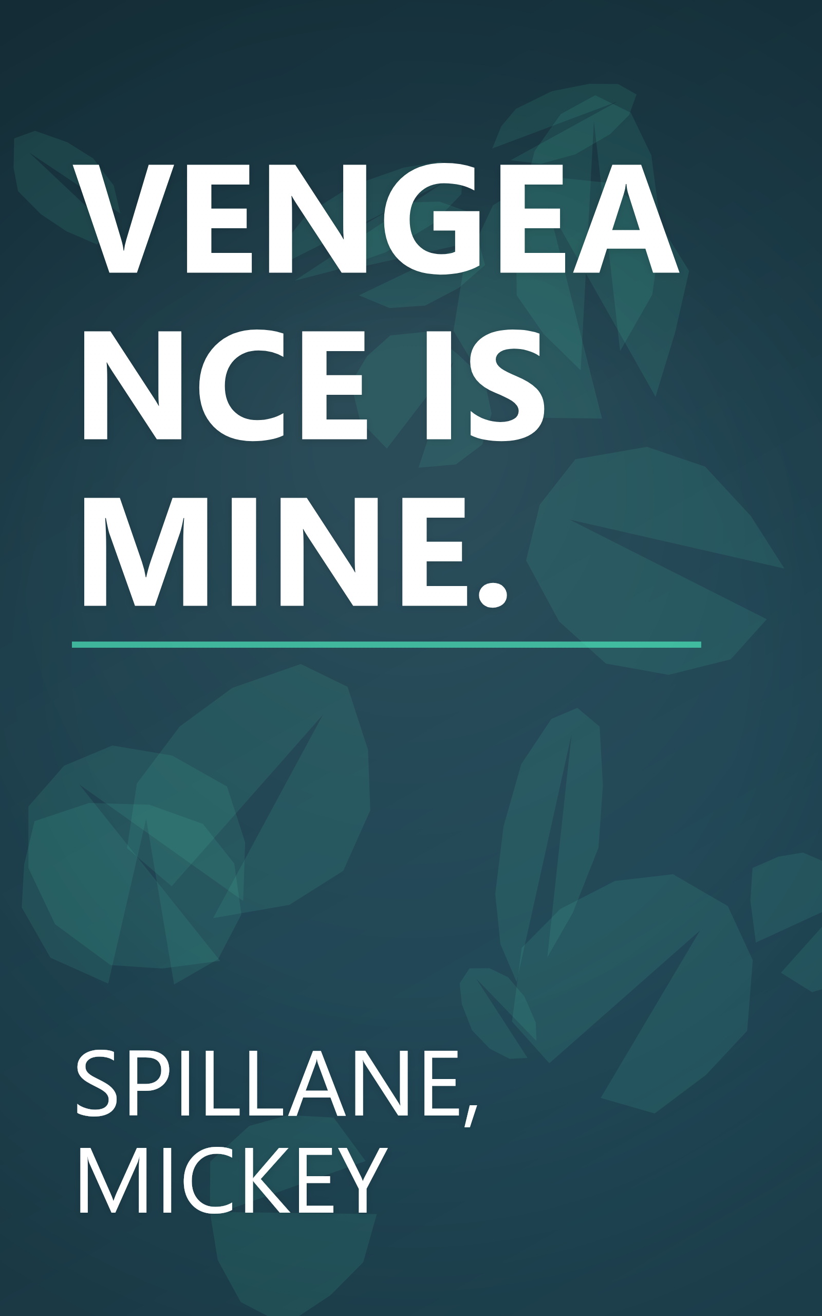 VENGEANCE IS MINE. book cover