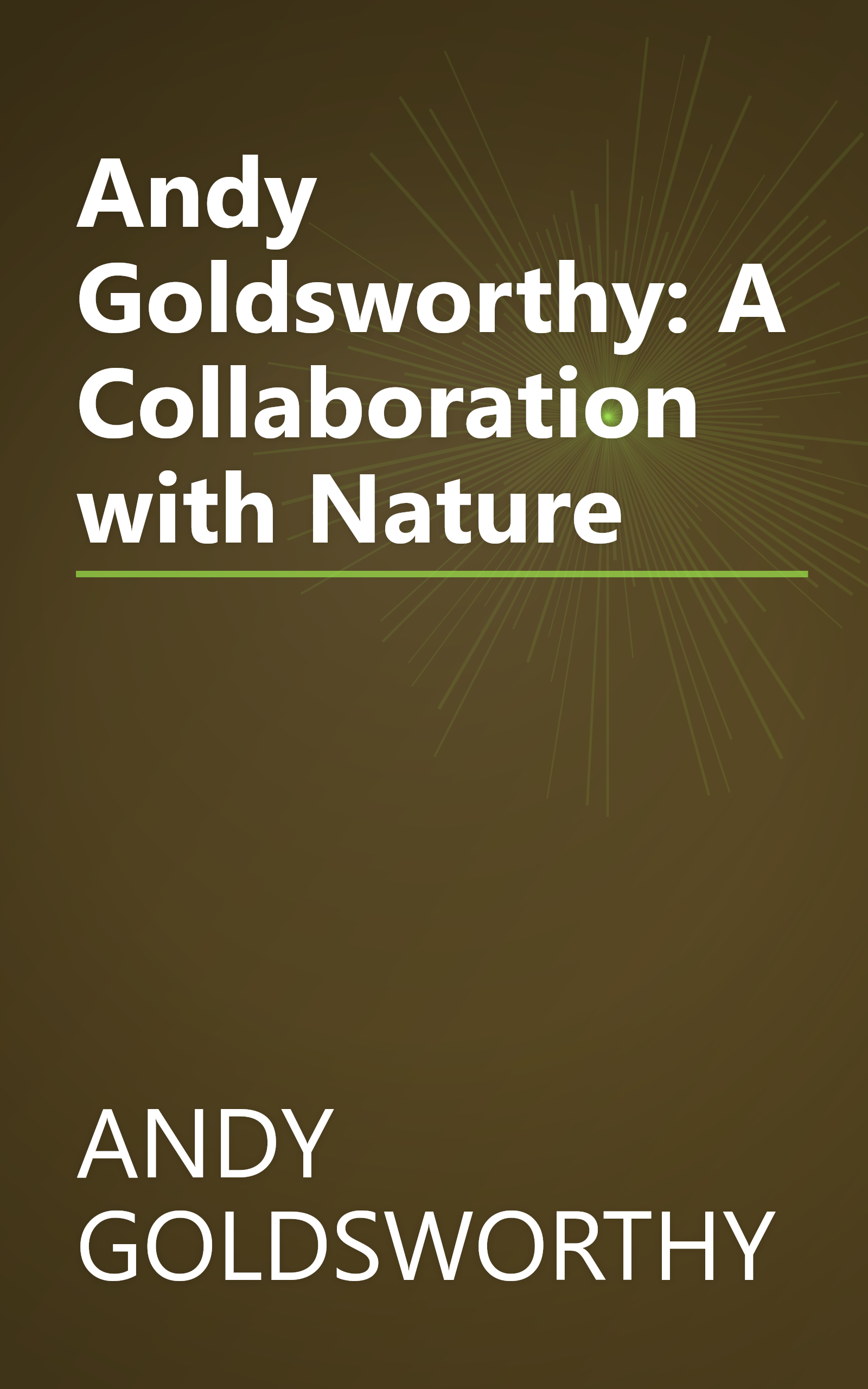 Andy Goldsworthy: A Collaboration with Nature book cover