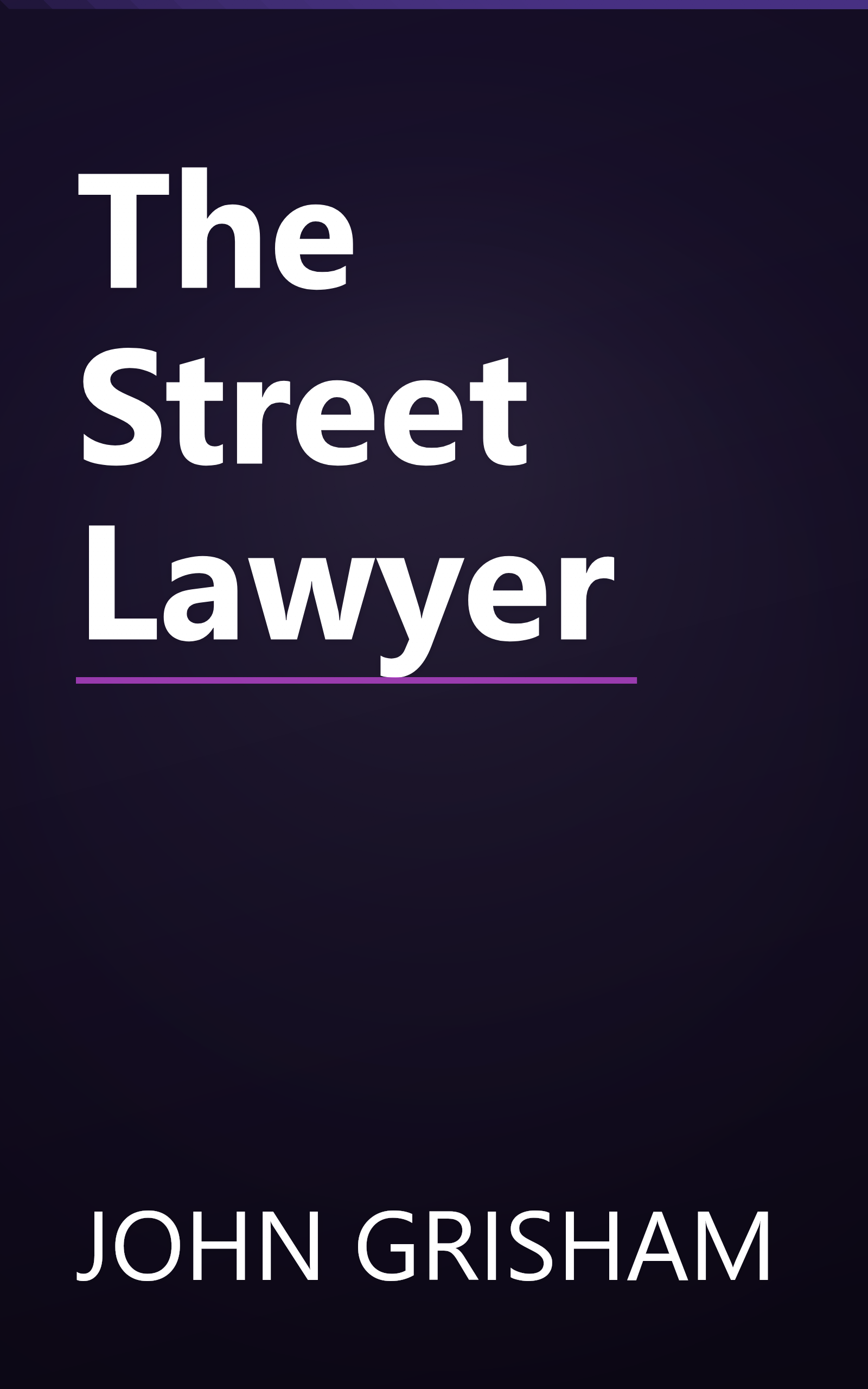 The Street Lawyer book cover